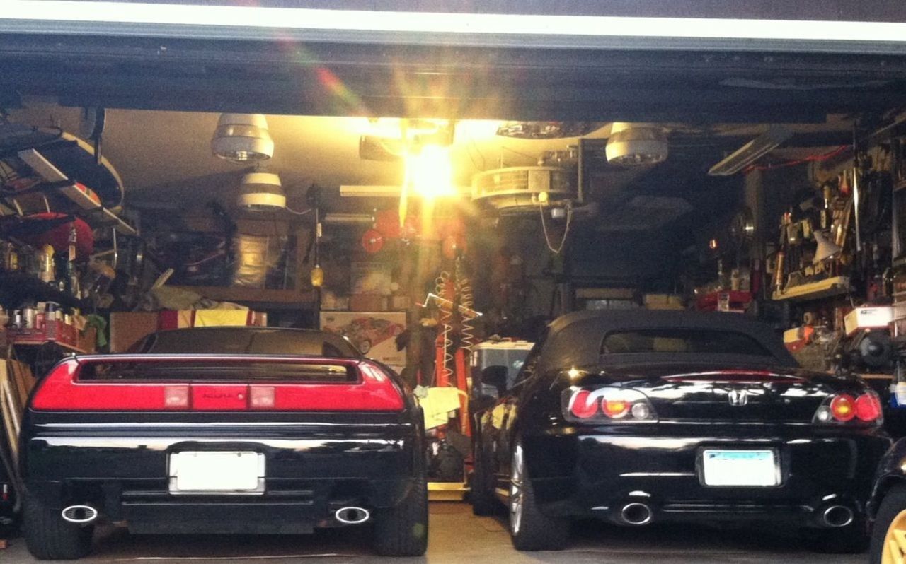 My friends S2000 and his dad's NSX. Both in Berlina Black. | Scrolller