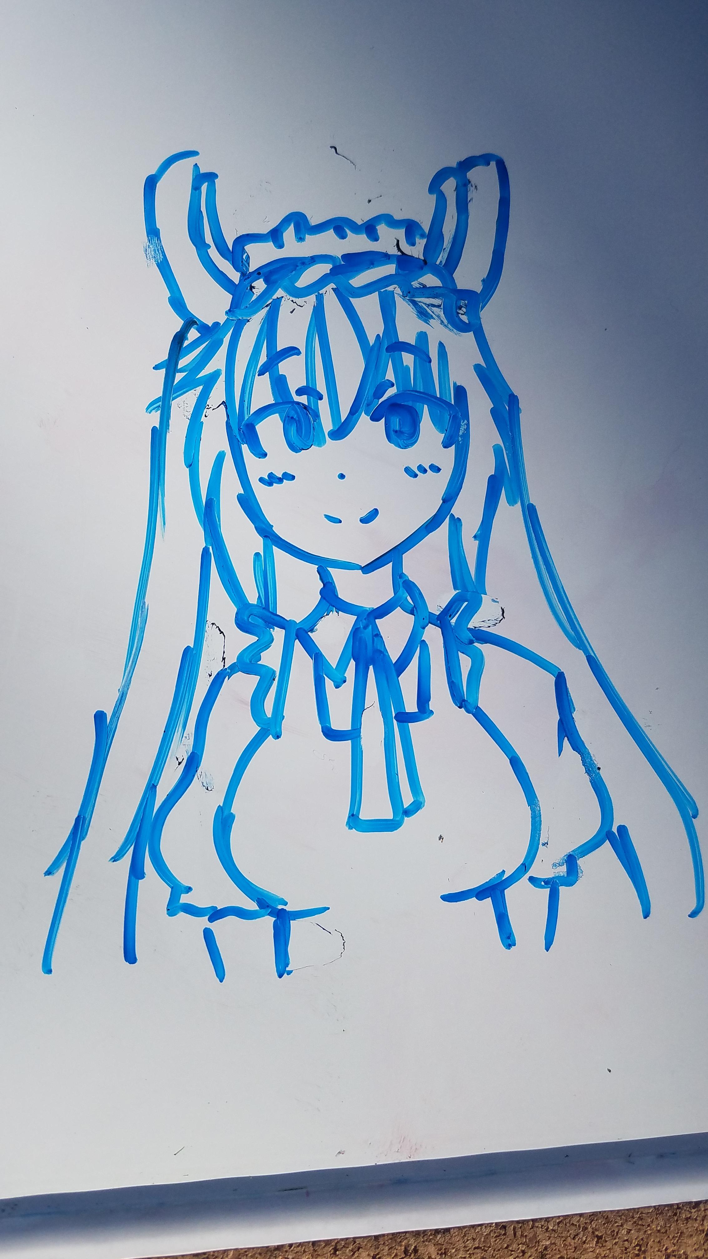 My friends tohru drawing on whiteboard | Scrolller