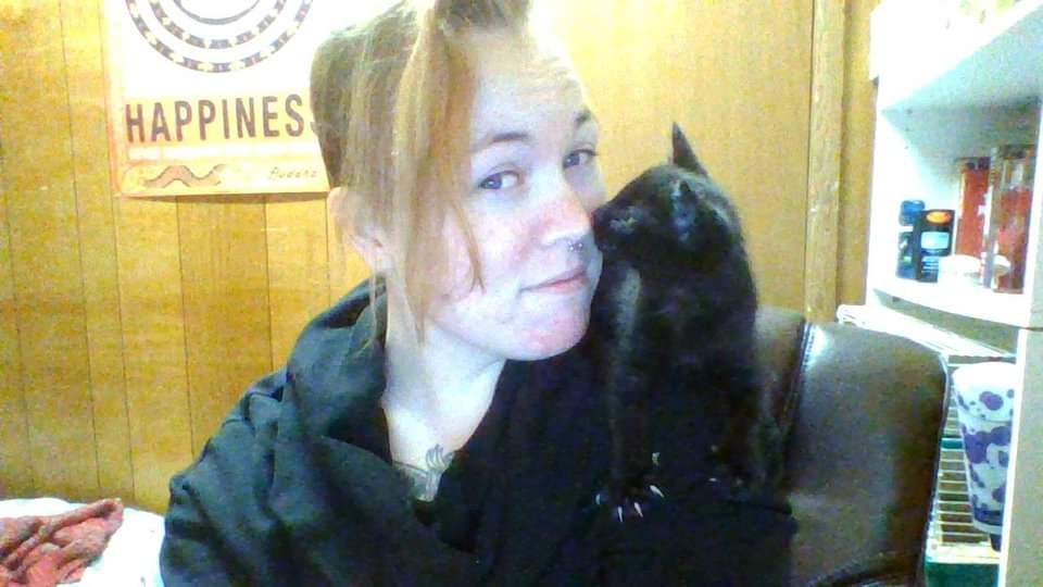 My gargoyle shoulder cat, as a kitten | Scrolller