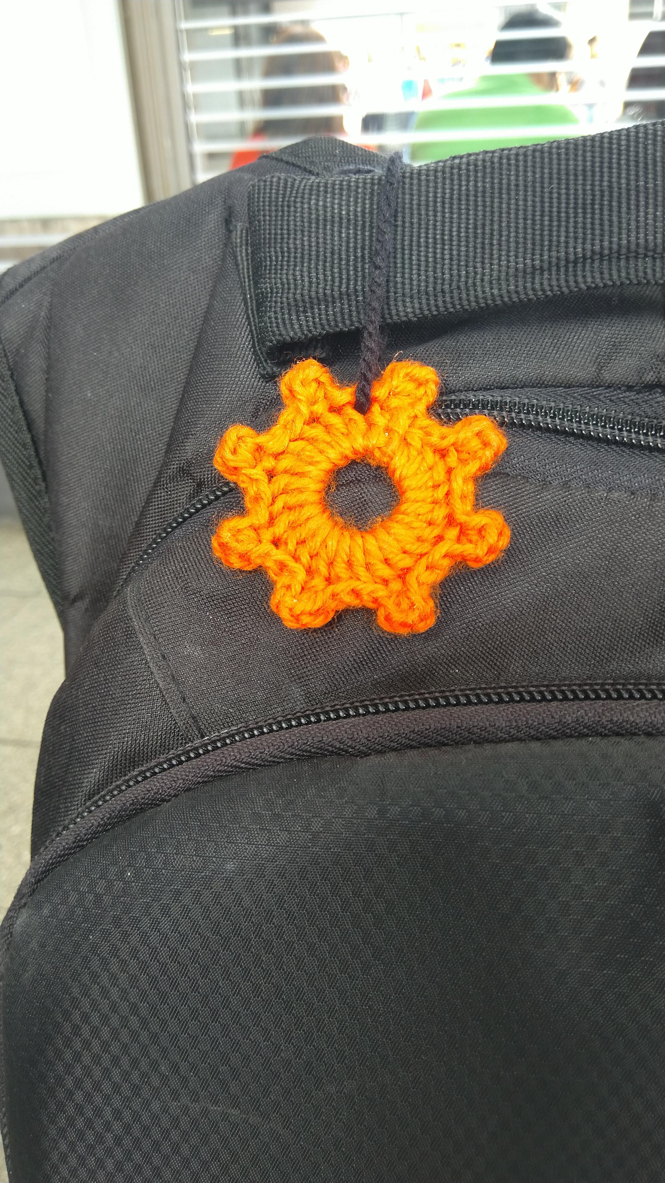 My GF made me a Factorio Gear for my backpack! | Scrolller
