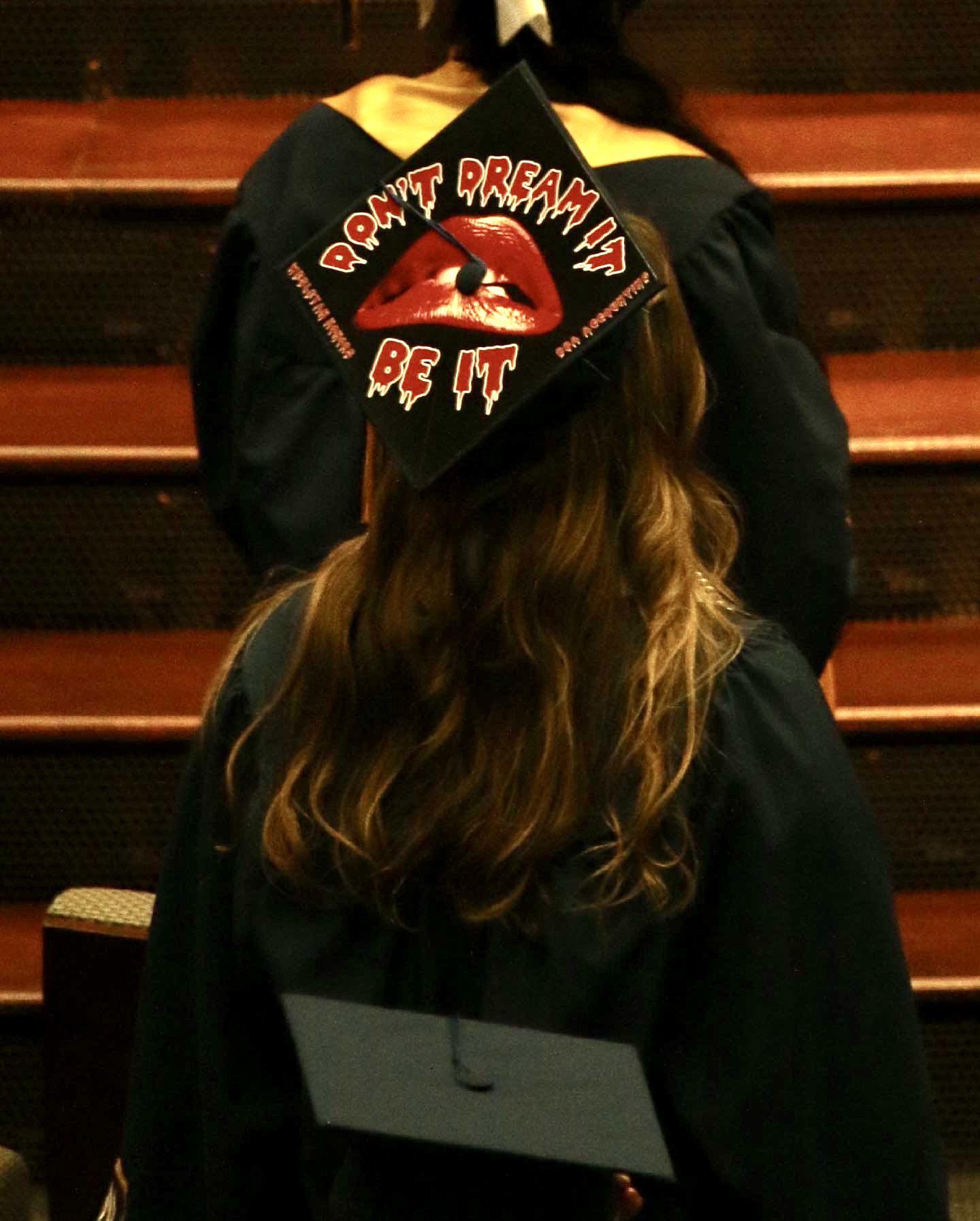 My grad cap from my college graduation, even though I had to wait a year because of covid ...