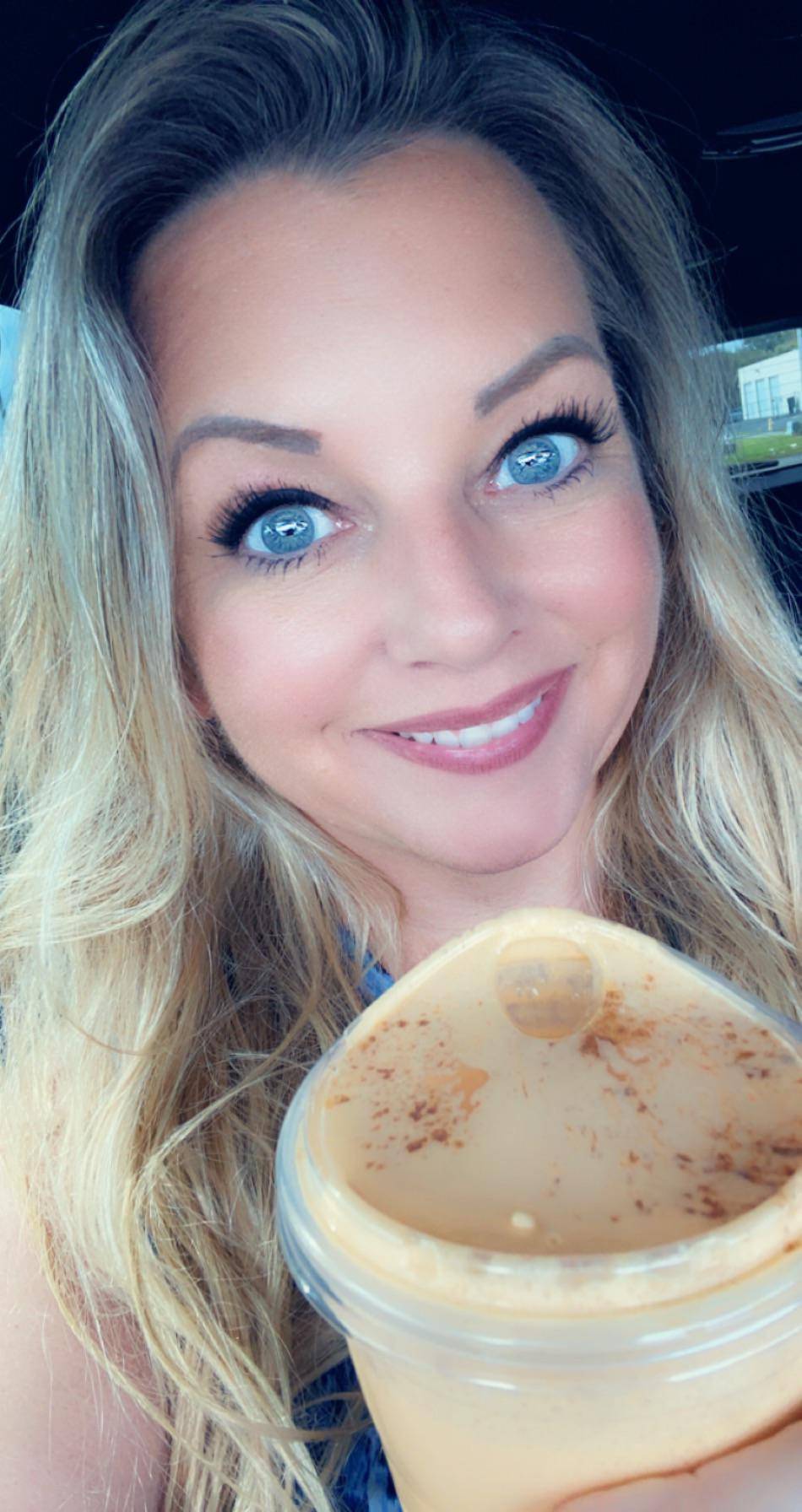 My happiness in a cup. Pumpkin spice cold brew | Scrolller