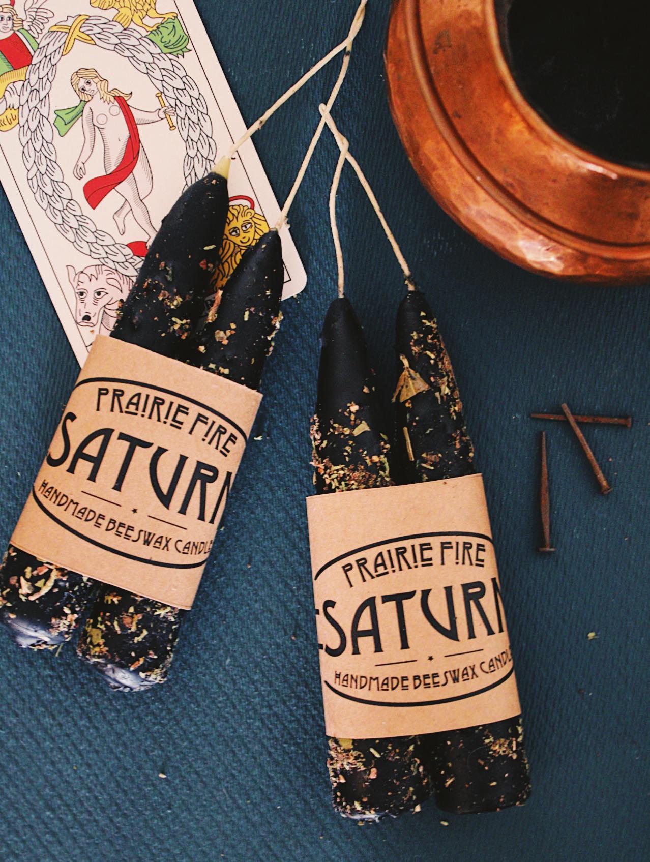 My herb-rolled beeswax planetary candles | Scrolller