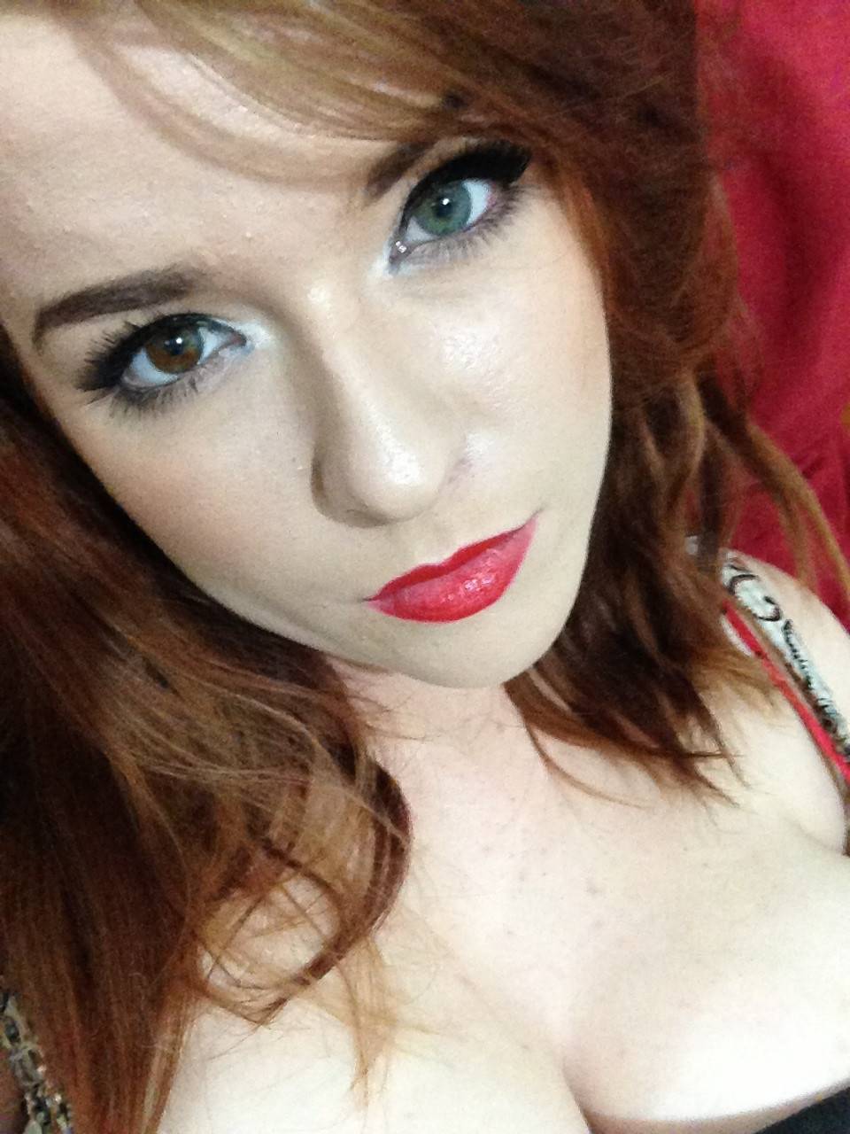 My heterochromia. Pardon the grumpy look on my face.. i sent this to a friend as an answer, when ...