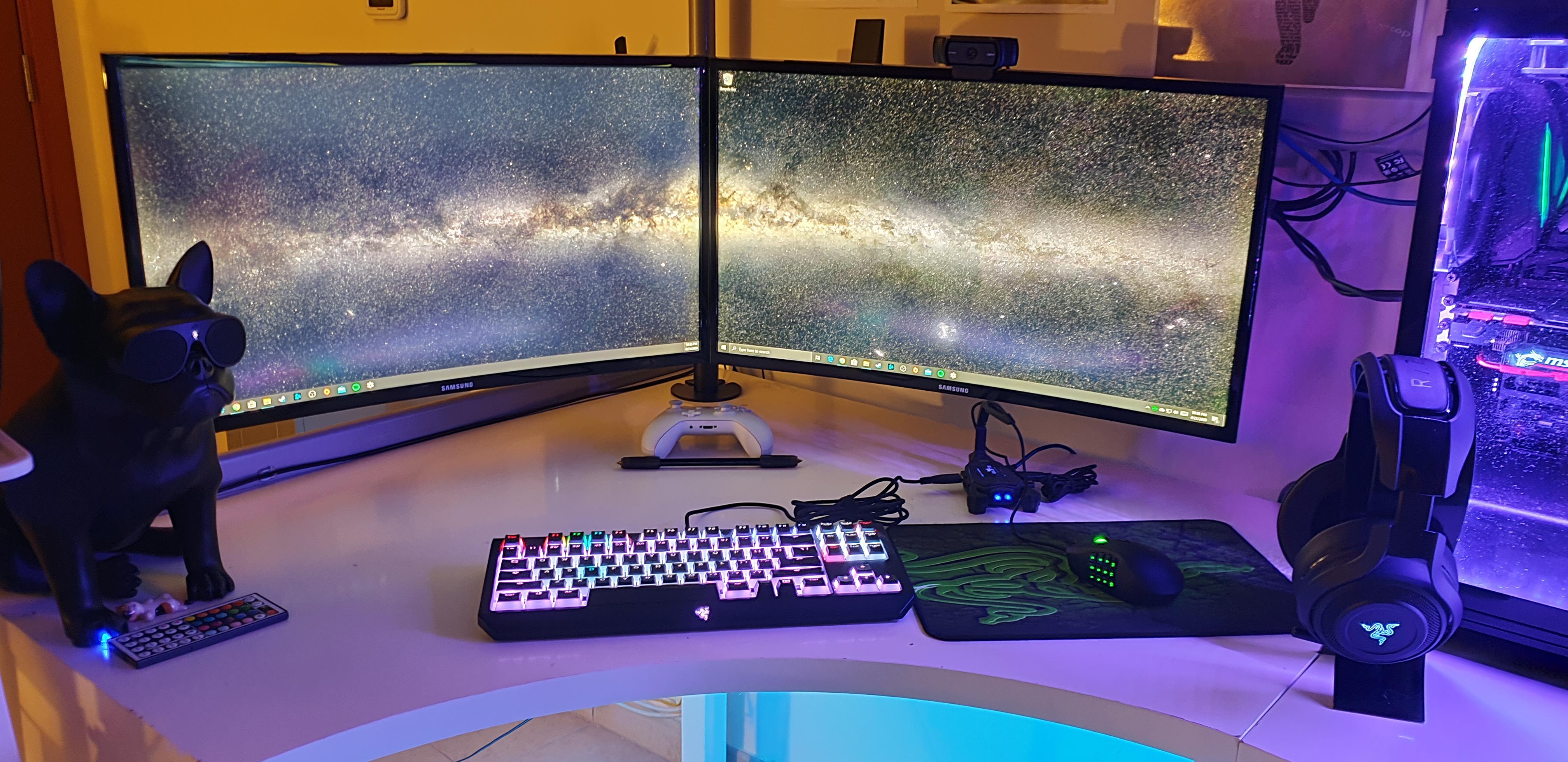 My humble setup. I try to keep it this clean through out the lockdown | Scrolller