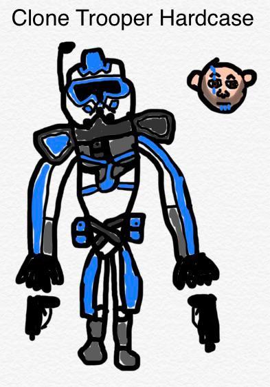 My illustration of Clone Trooper Hardcase from the 501st Legion | Scrolller
