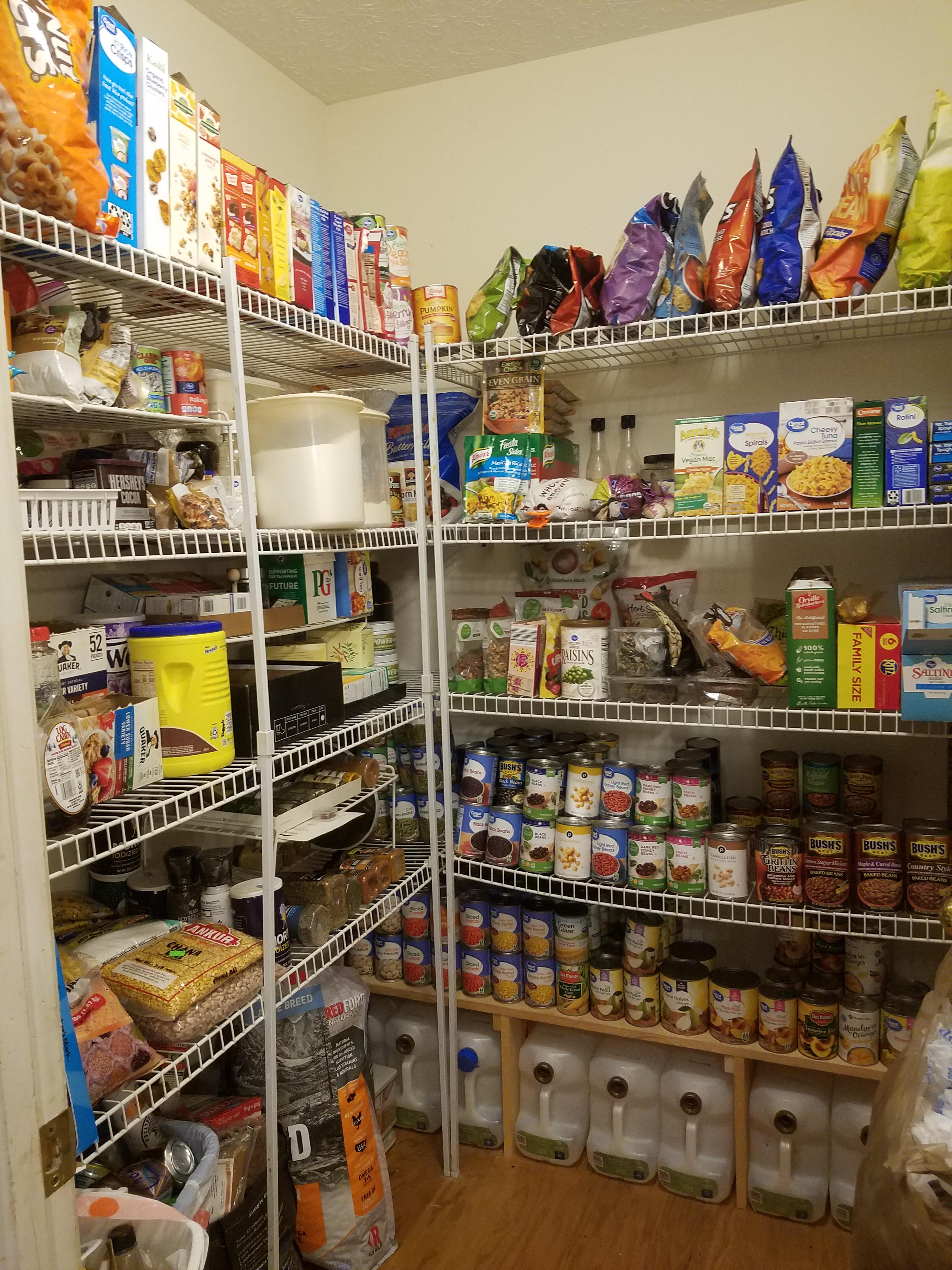 My in laws are preppers, I organized 3 of their food areas. This is the pantry. | Scrolller