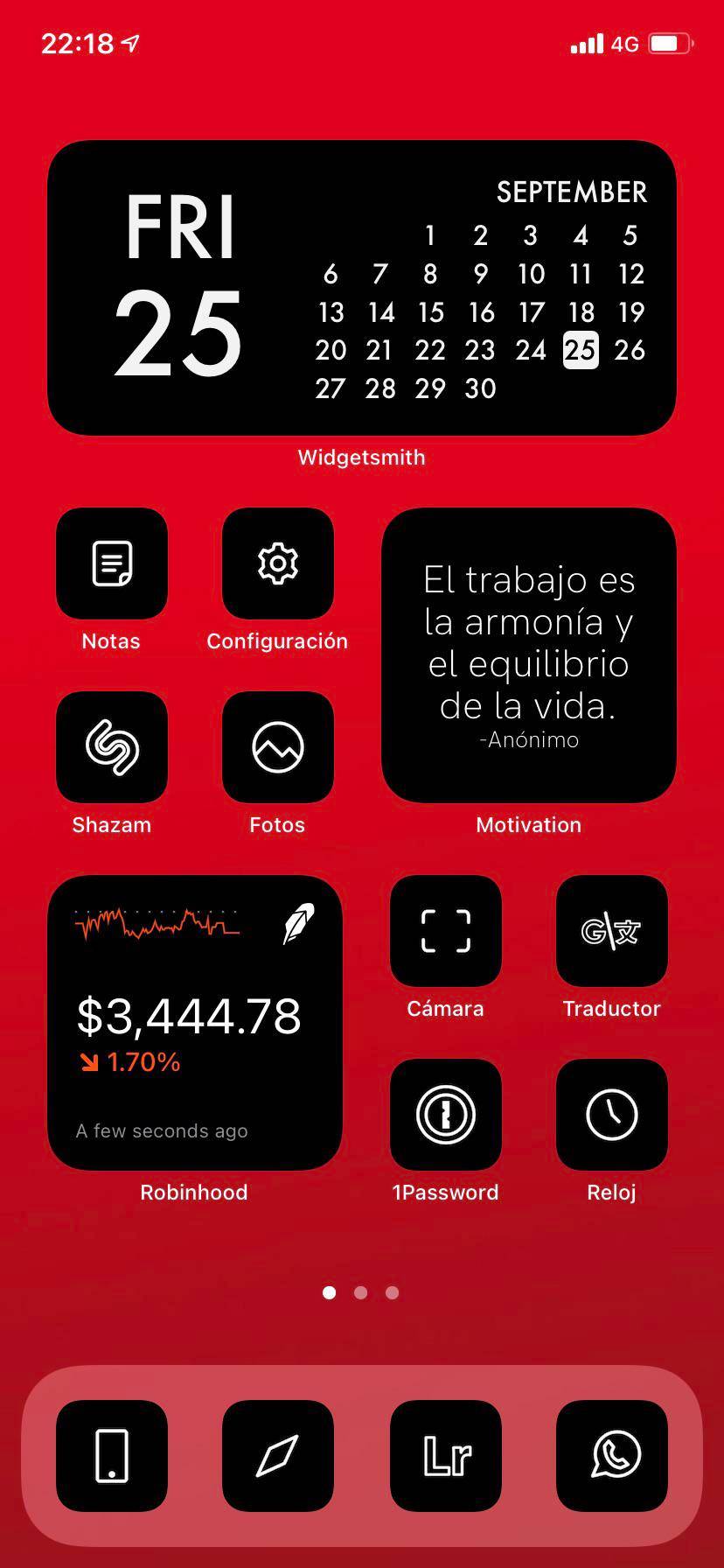 My iOS 14 homescreen Red Scarlet | Scrolller