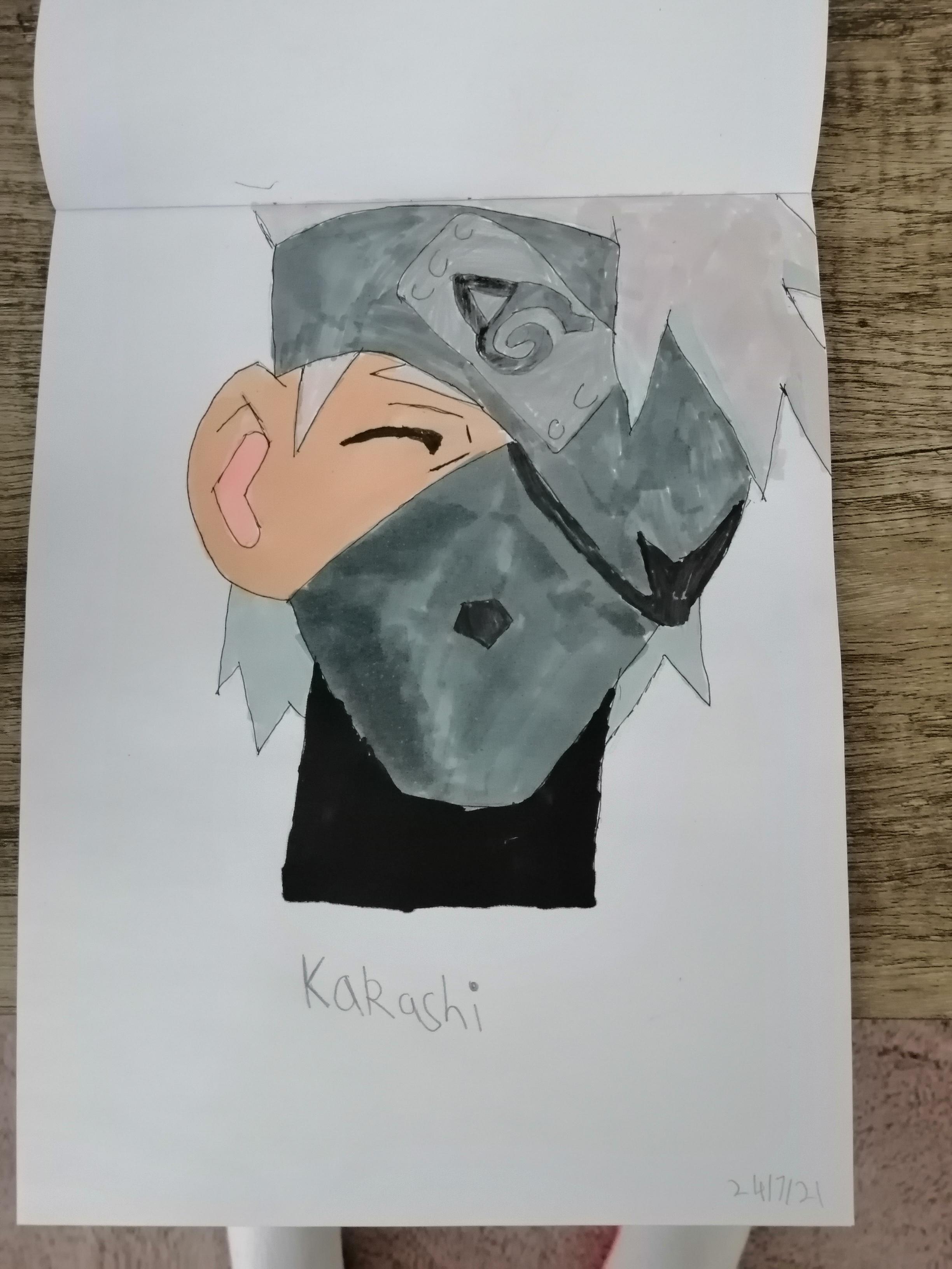 My Kakashi drawing | Scrolller