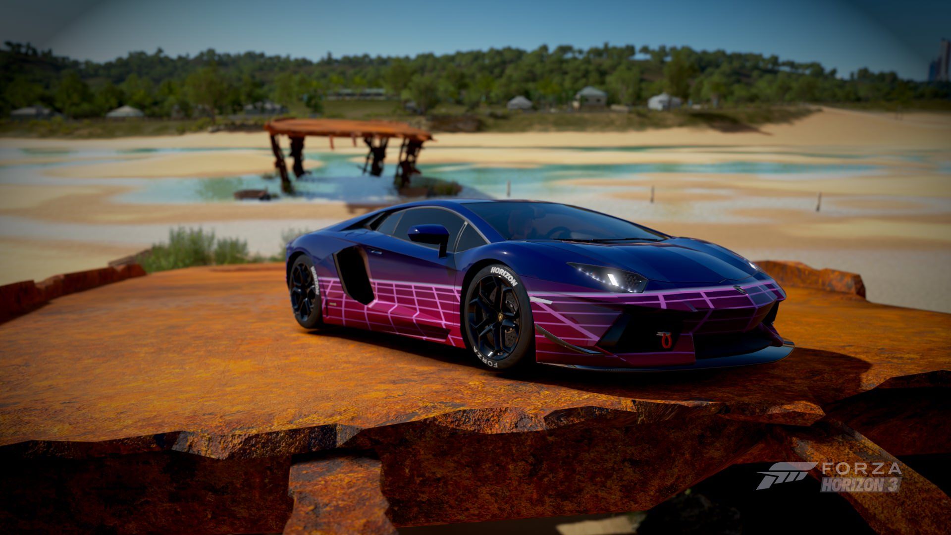 My Kung Fury style Lambo in Forza Horizon 3 | Scrolller