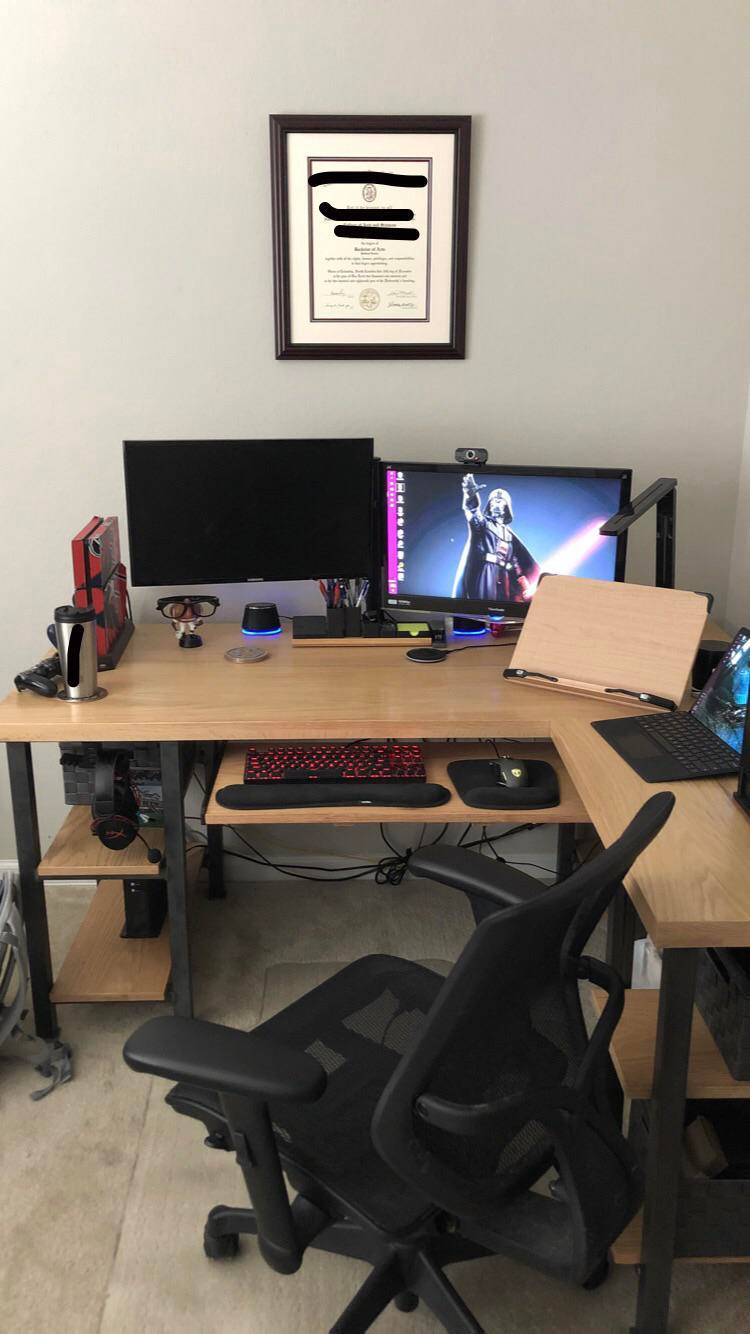 My law school/gaming setup. Any suggestions? | Scrolller