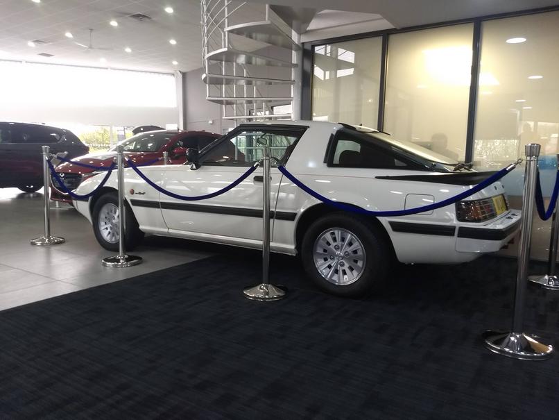 My local dealer has an immaculate FB RX-7 on display. | Scrolller