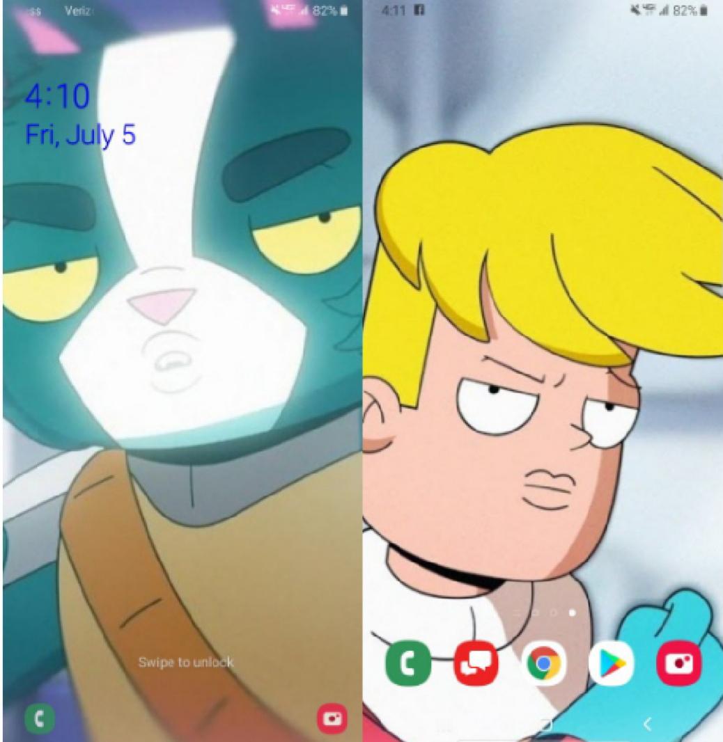 My lock screen and home screen wallpapers currently. | Scrolller