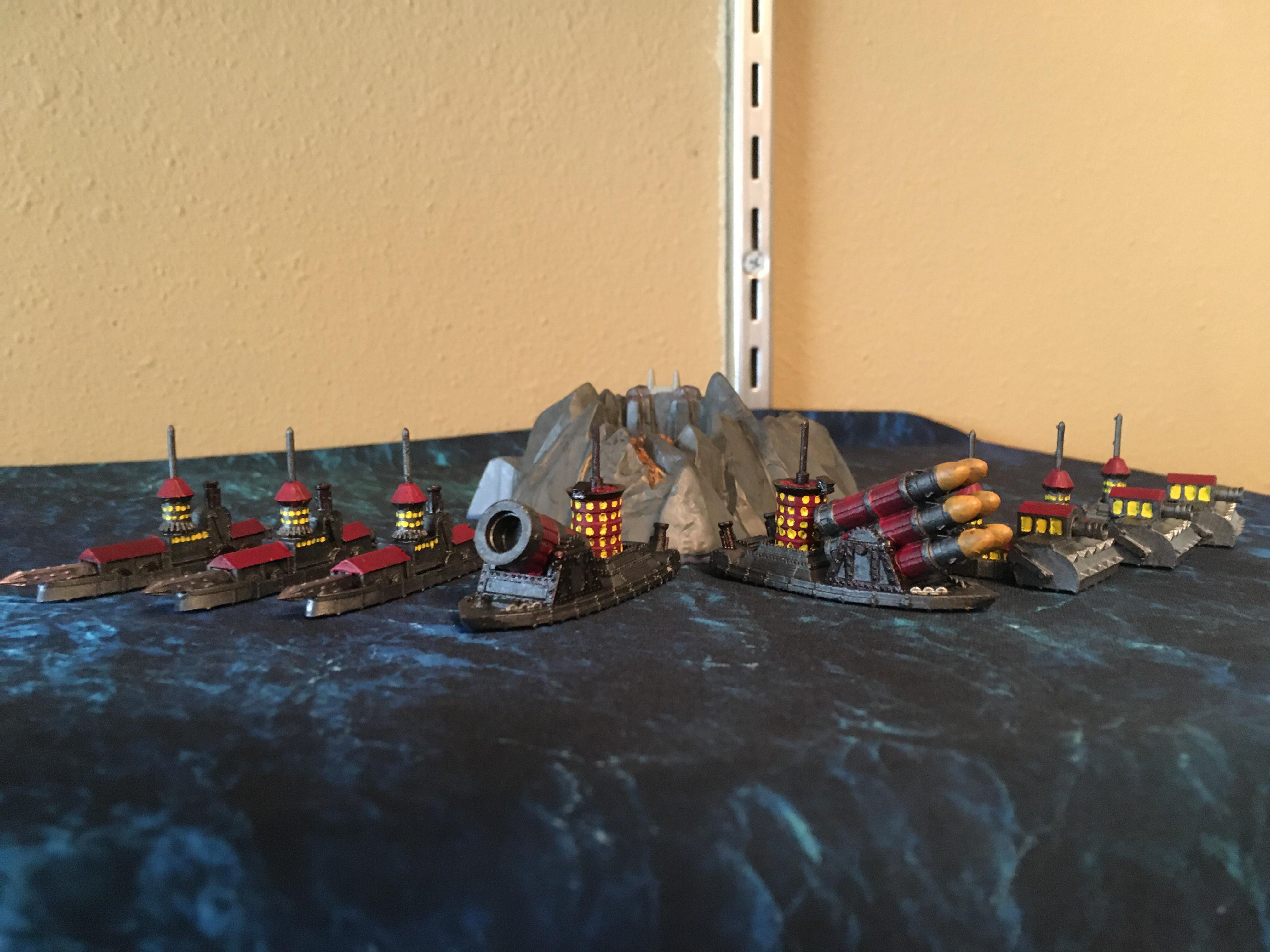 My Man O War Chaos Dwarf Artillery Fleet | Scrolller