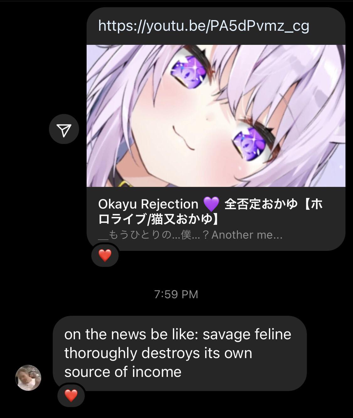 My mate’s reaction to okayu’s rejection is priceless | Scrolller