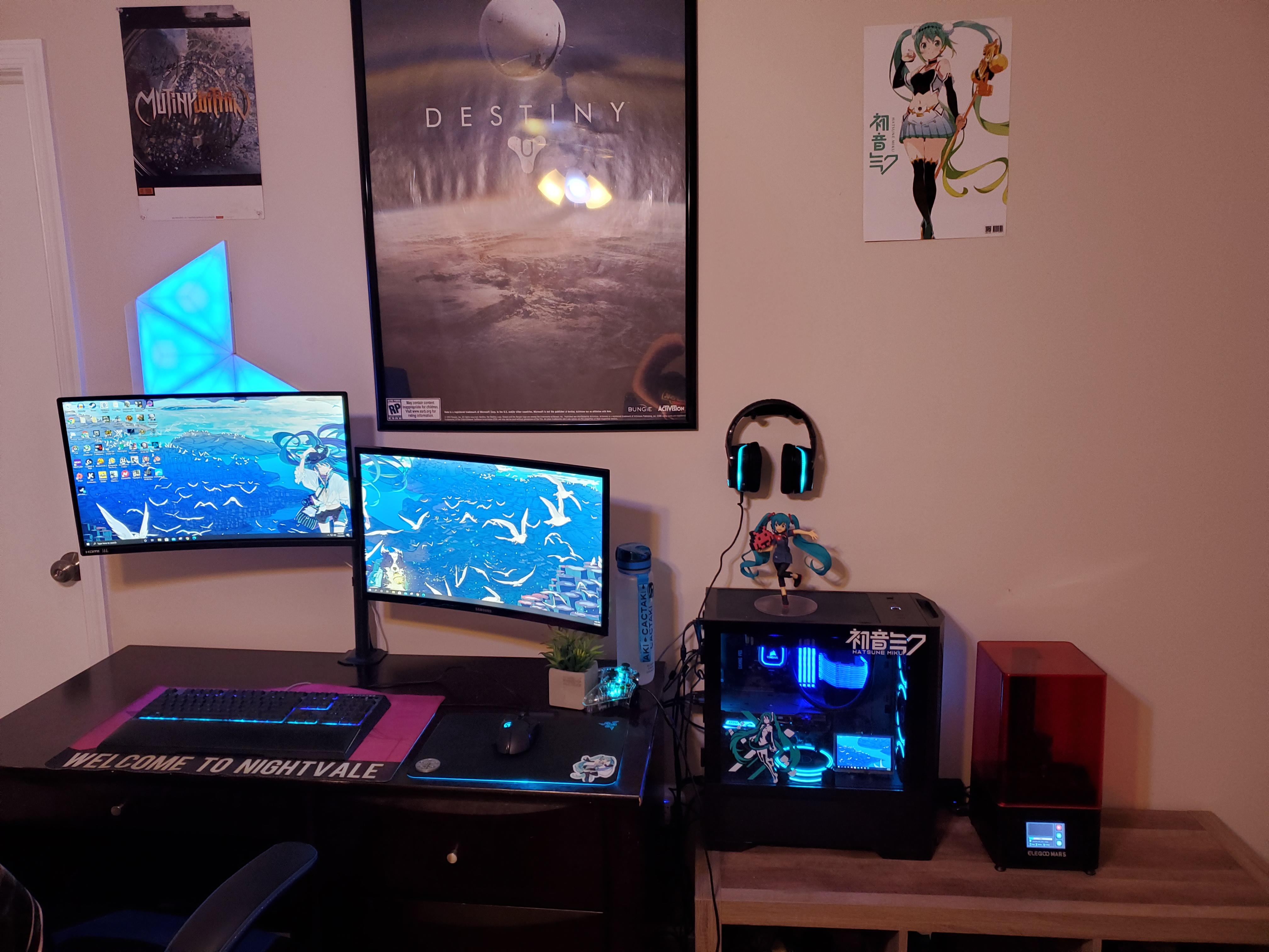 My miku themed Pc setup! | Scrolller