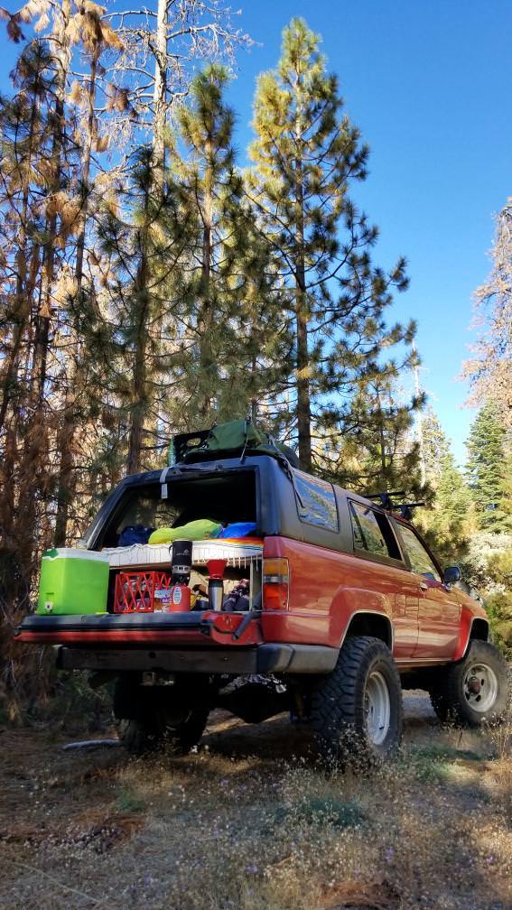 My mini camper setup! 1st gen 4runner | Scrolller