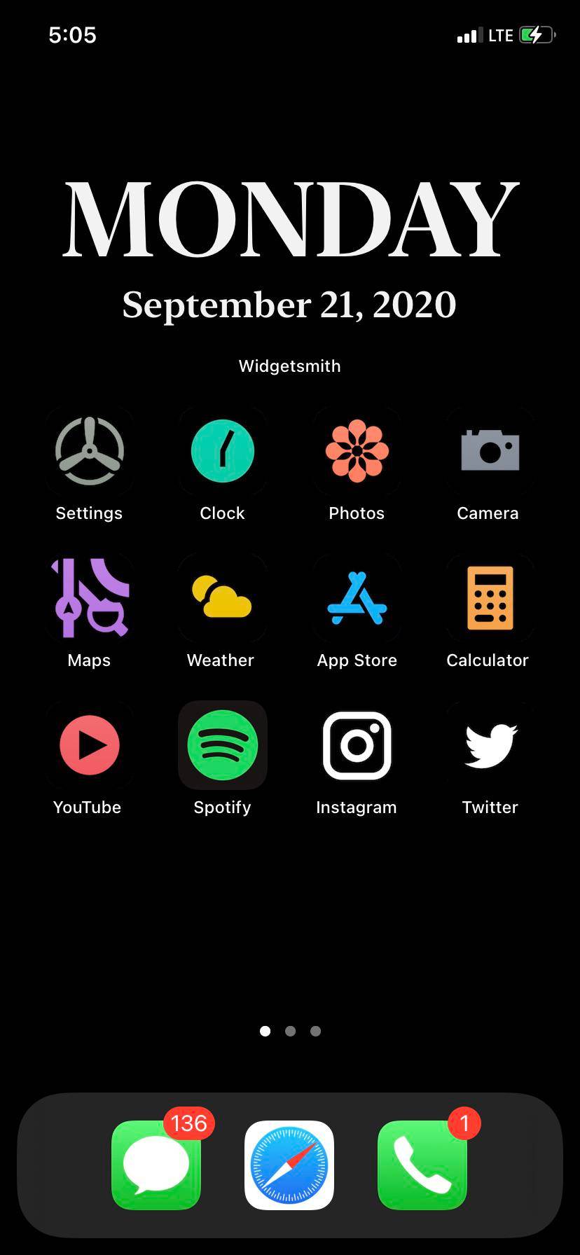 My new home screen with the new ios14 update. | Scrolller