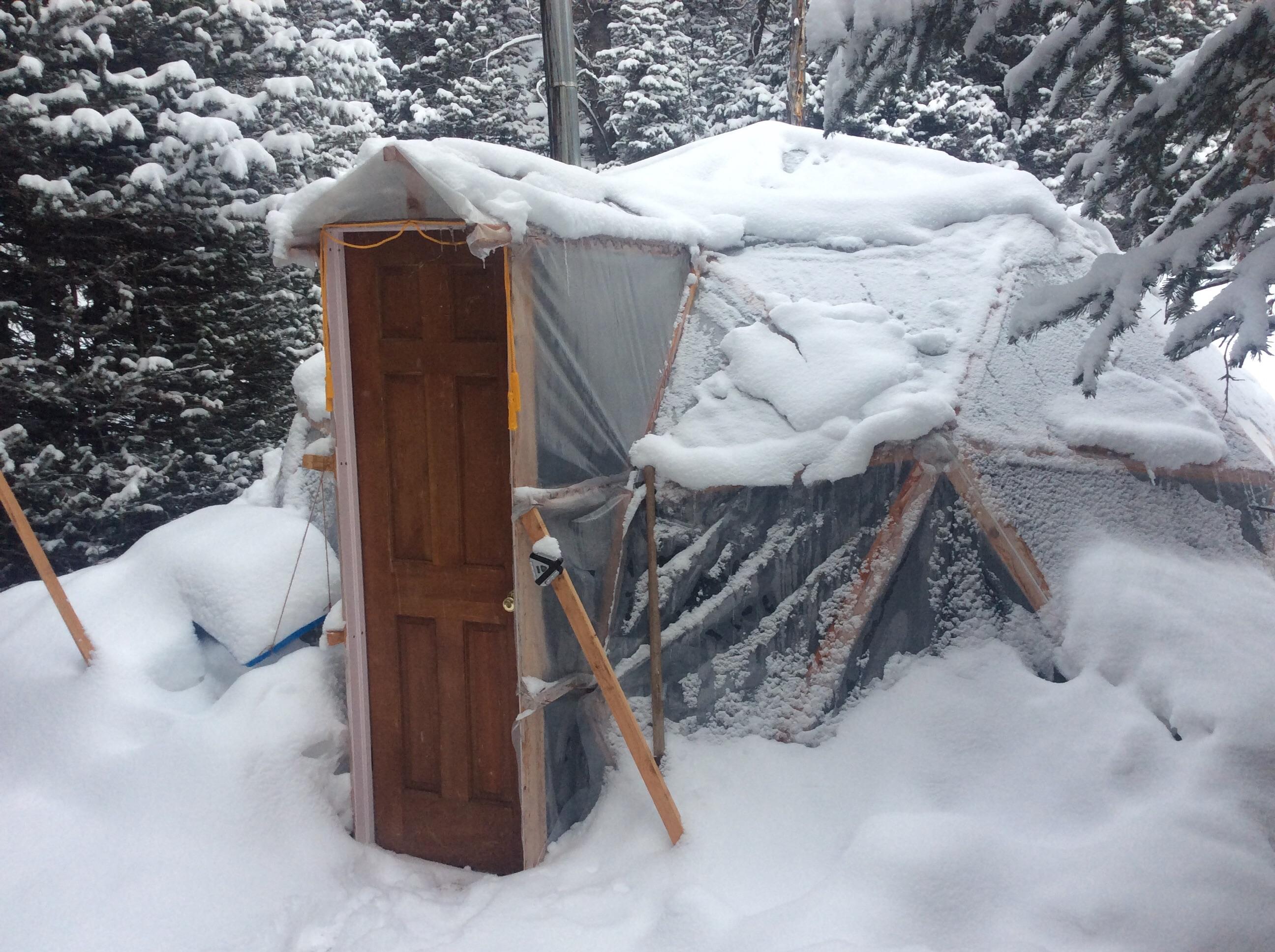 My off grid dome at 10,200 feet in the Rockies, January 2018. | Scrolller