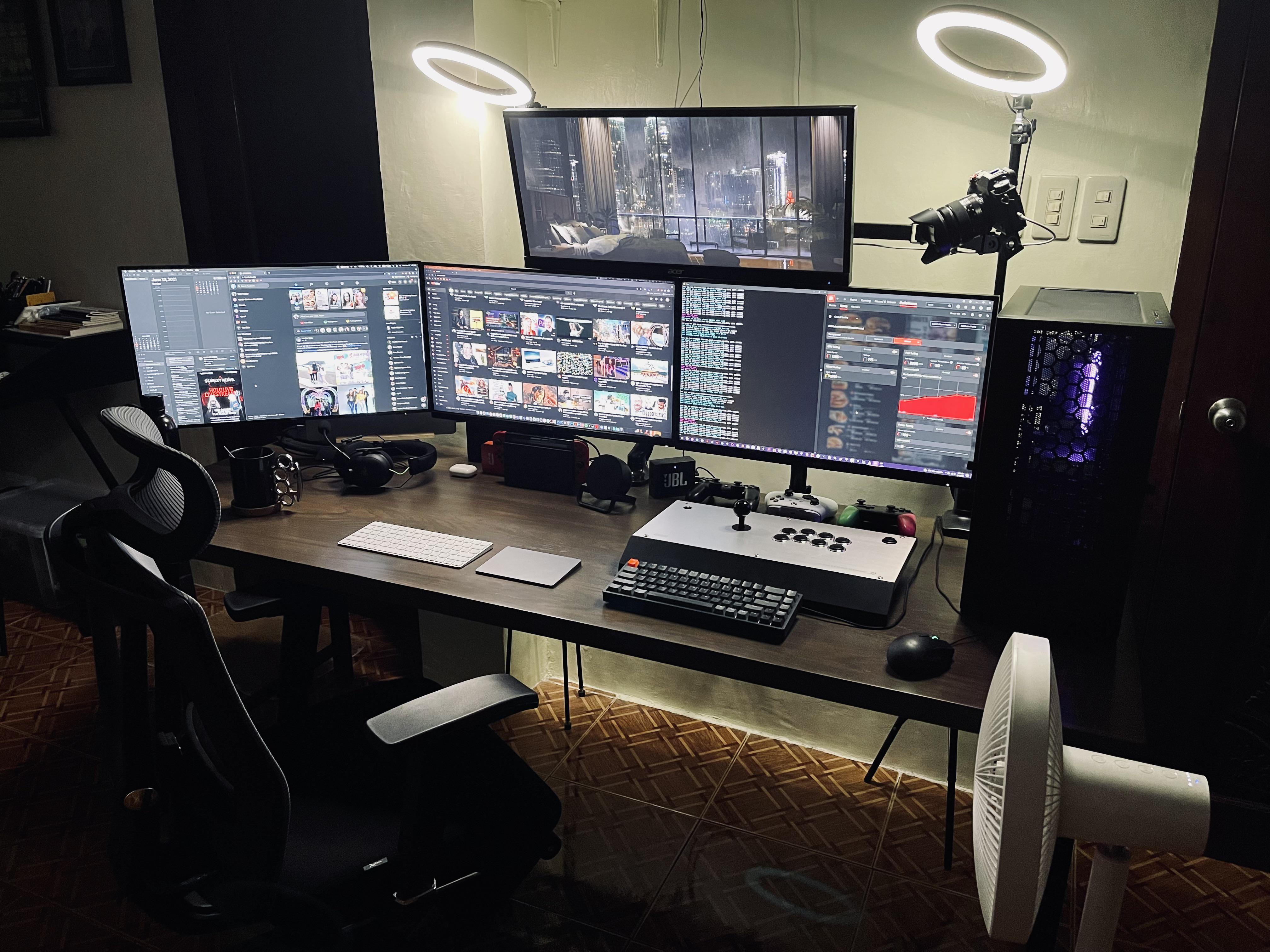 My quad monitor home office setup | Scrolller