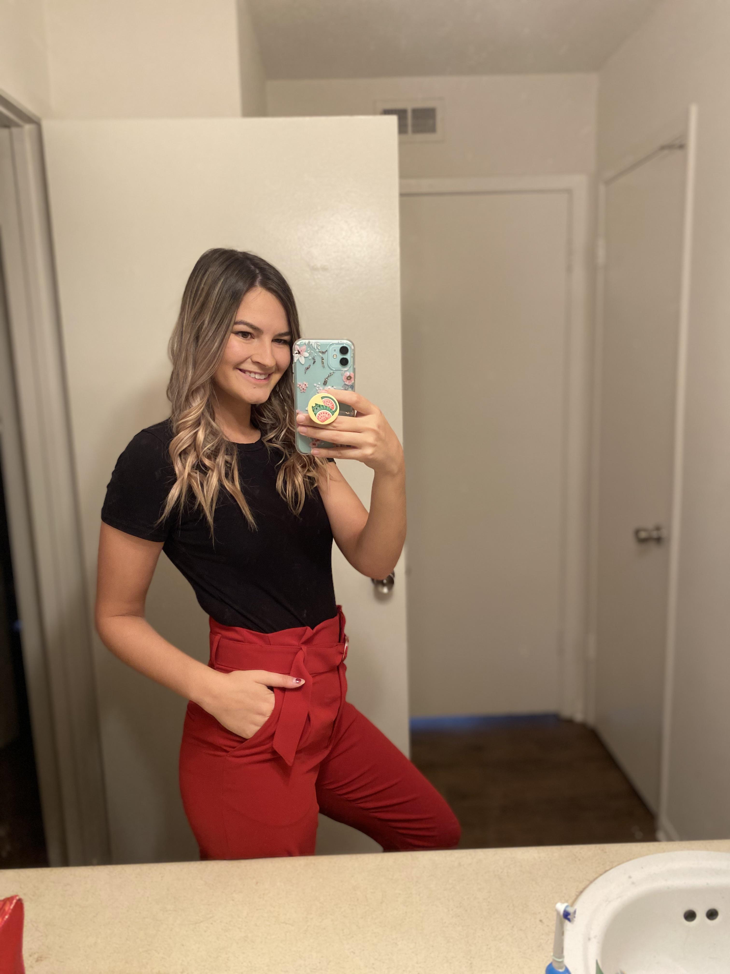 My red pants make me feel confident | Scrolller