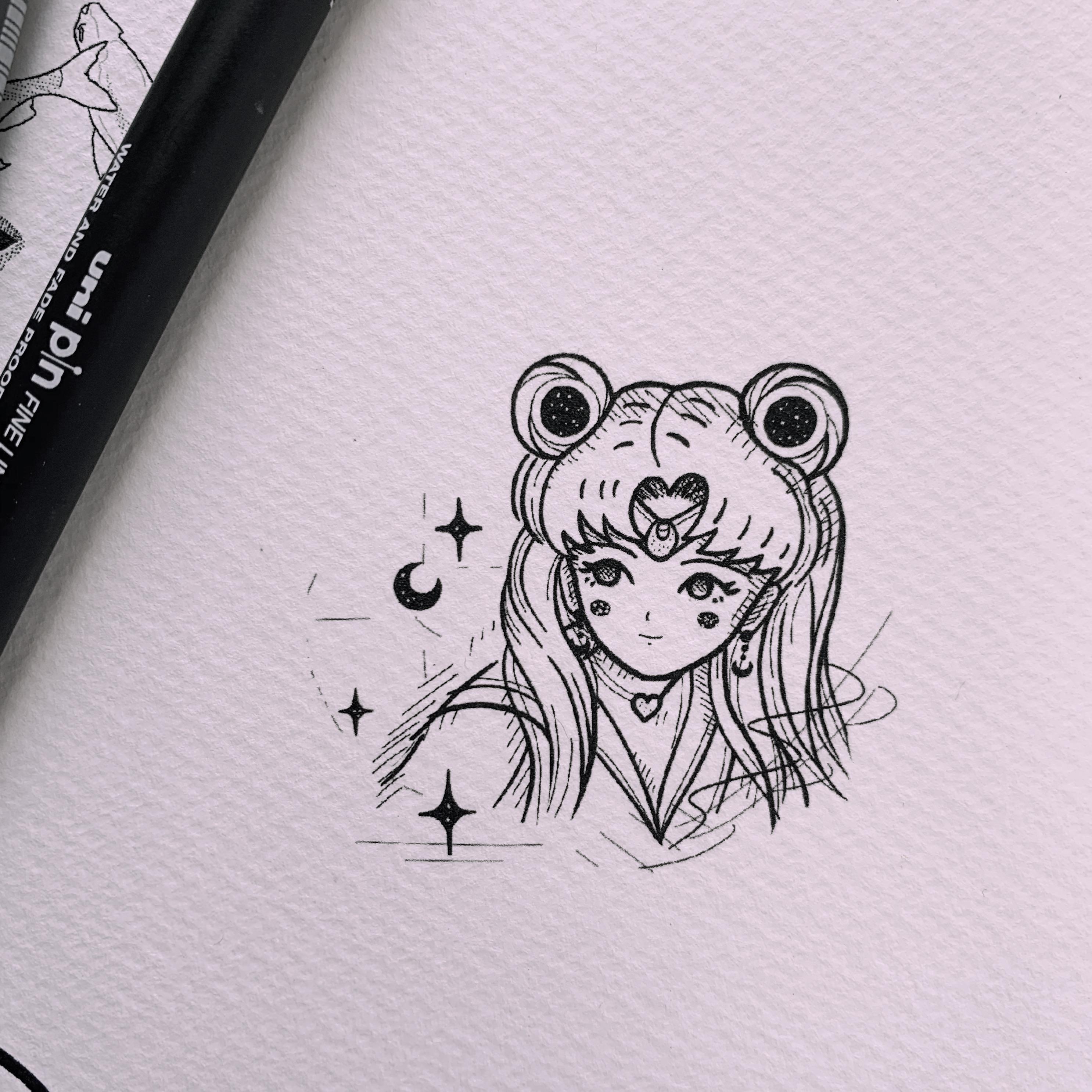 My redraw of Sailor Moon | Scrolller