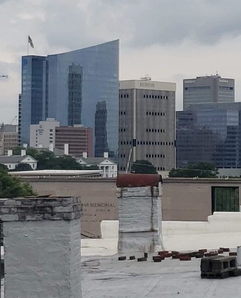 My rooftop view for the demolition tomorrow | Scrolller