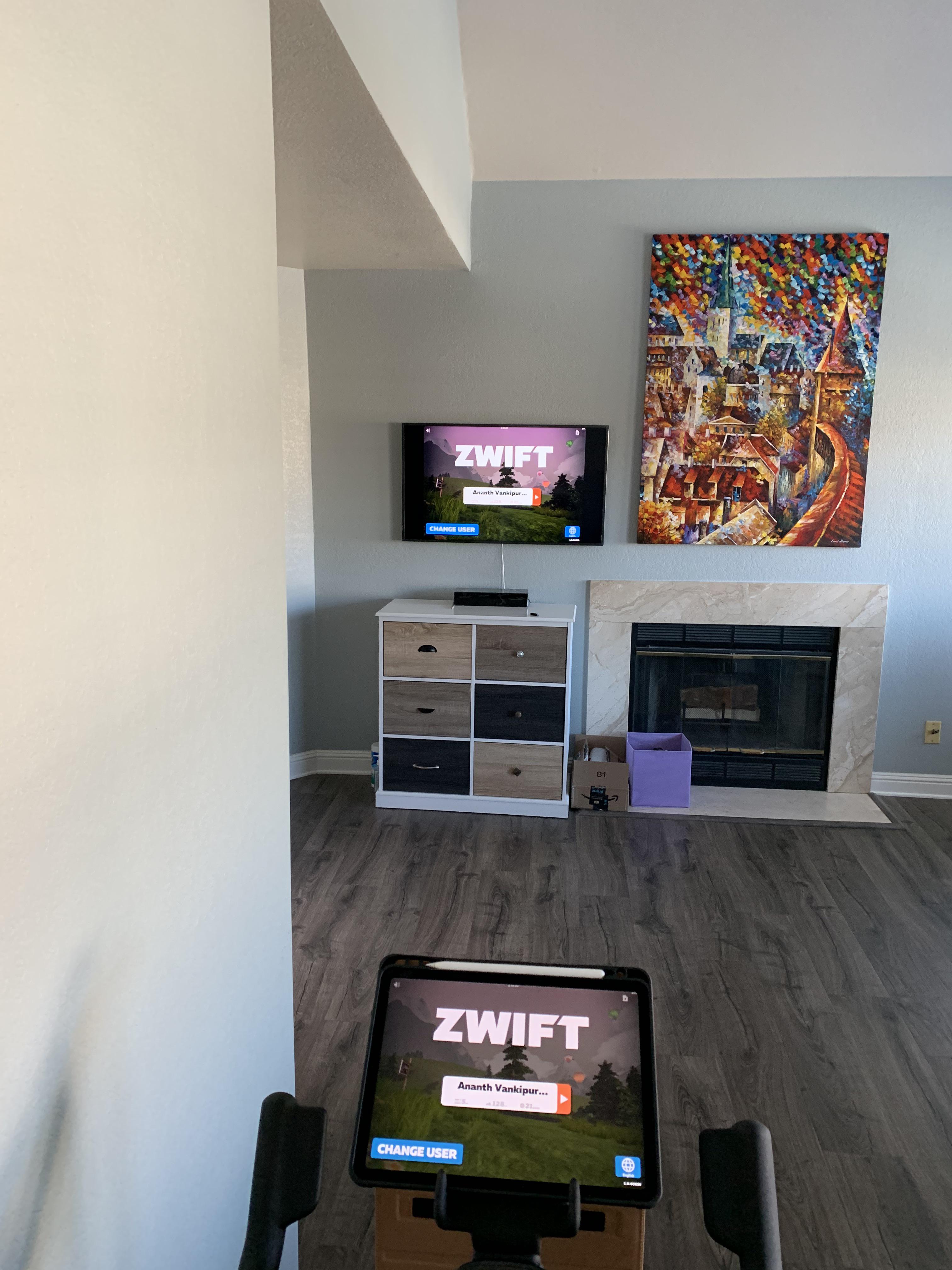 My schwinn ic4 Zwift pain cave | Scrolller