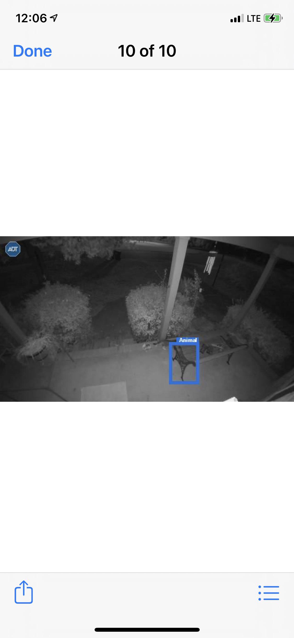My security system identified the arm of the bench on my porch as an animal | Scrolller