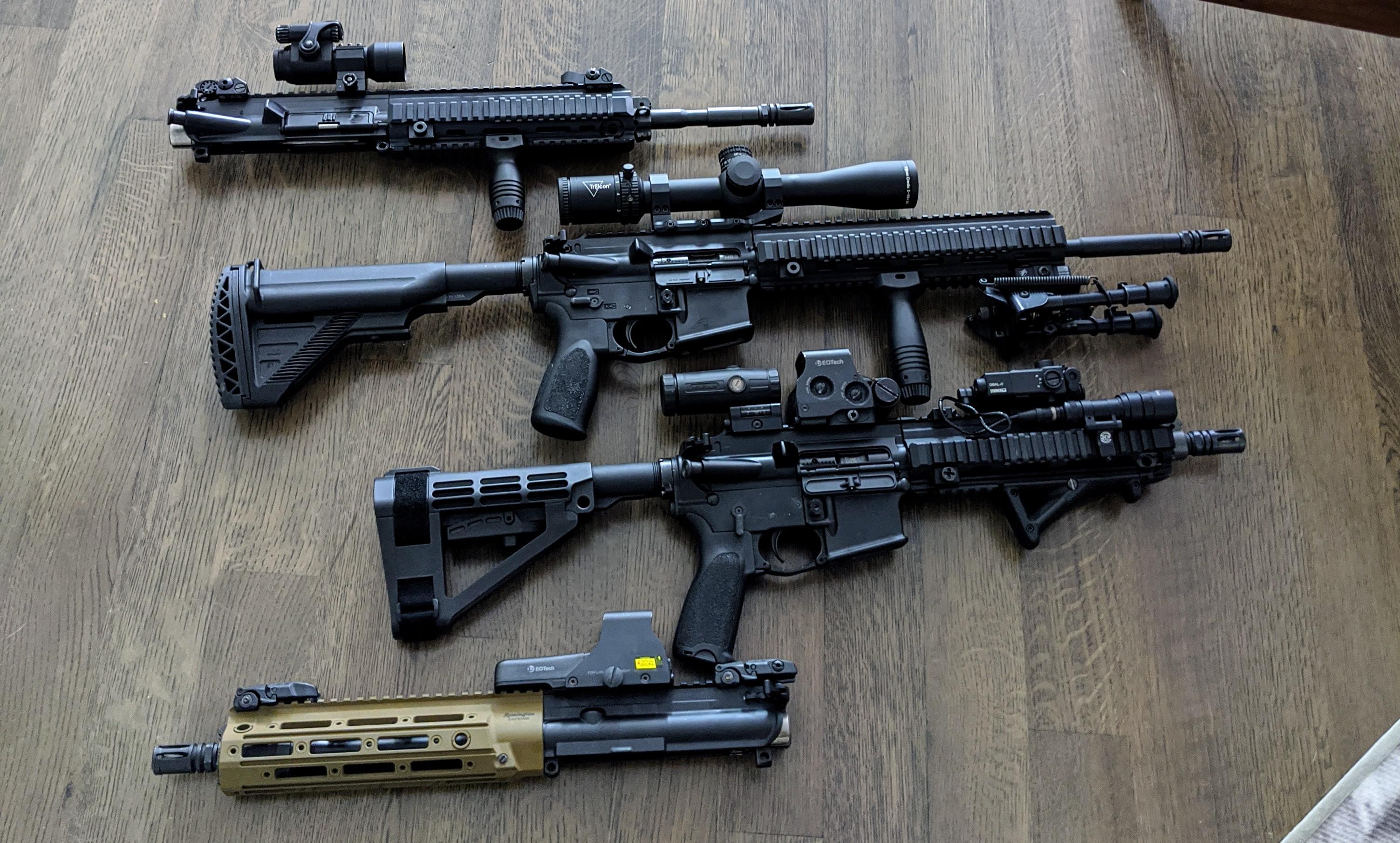 My small collection of 416 uppers. | Scrolller