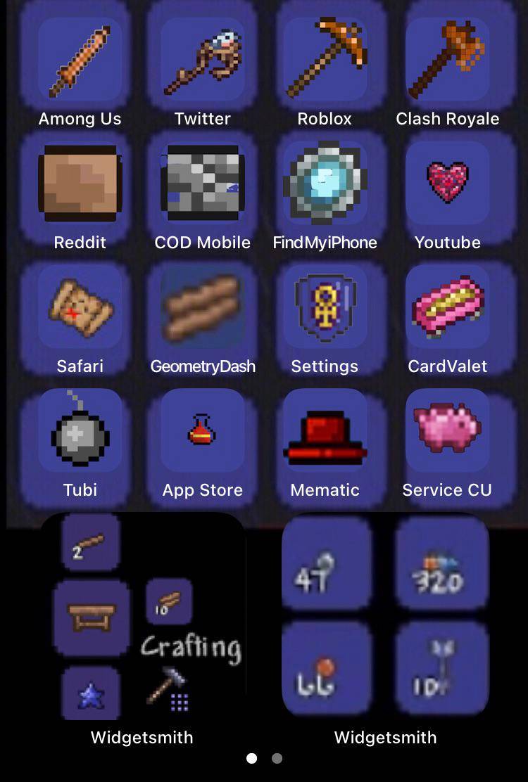 My terraria themed setup :D | Scrolller