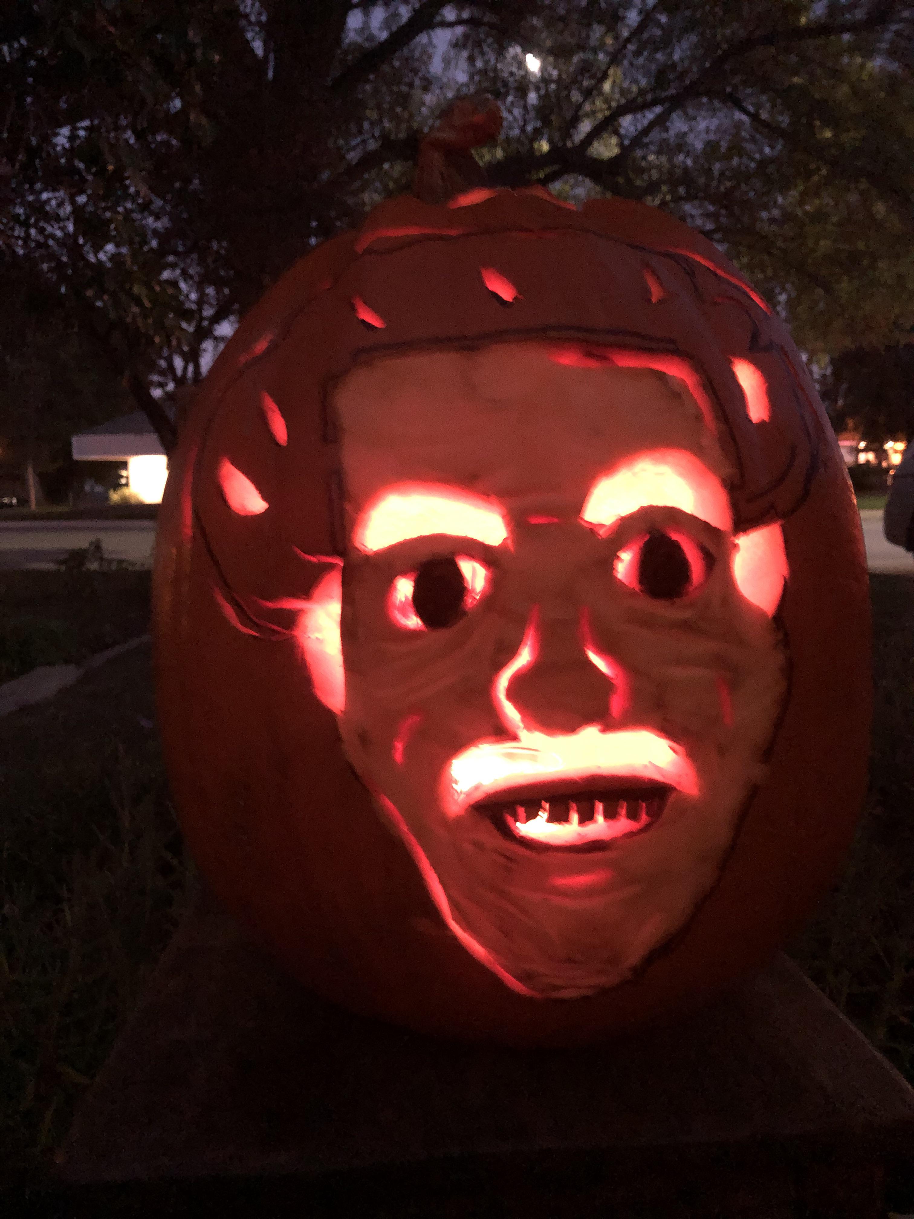 My Terrifying Borat Pumpkin | Scrolller