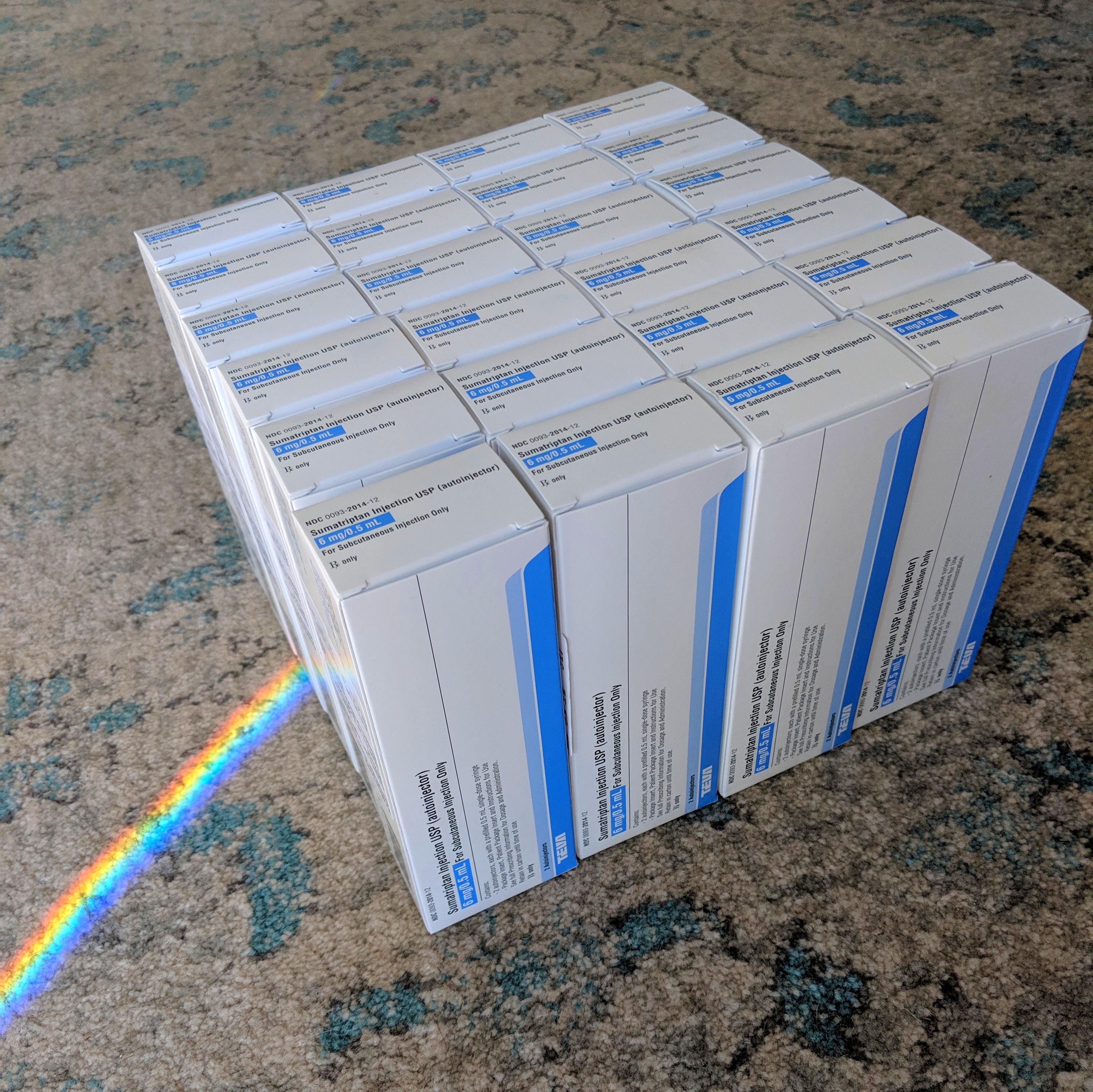 My version of a pot of gold at the end of a rainbow: a three month supply of sumatriptan ...