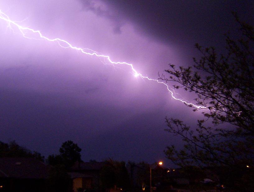 My very first photograph of lightning from circa 2003 | Scrolller