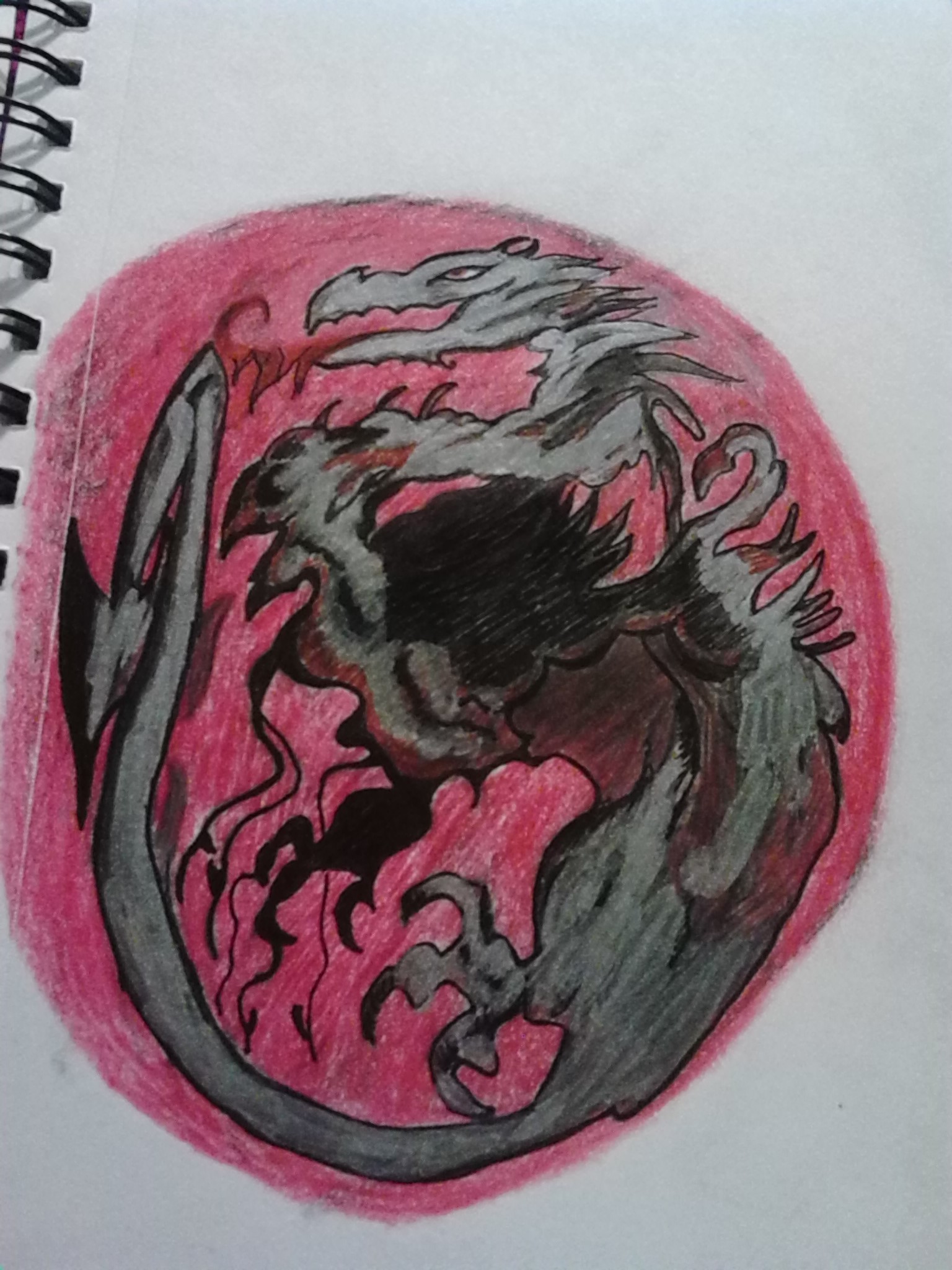 My Wicked Dragon Scribble / Sketch | Scrolller