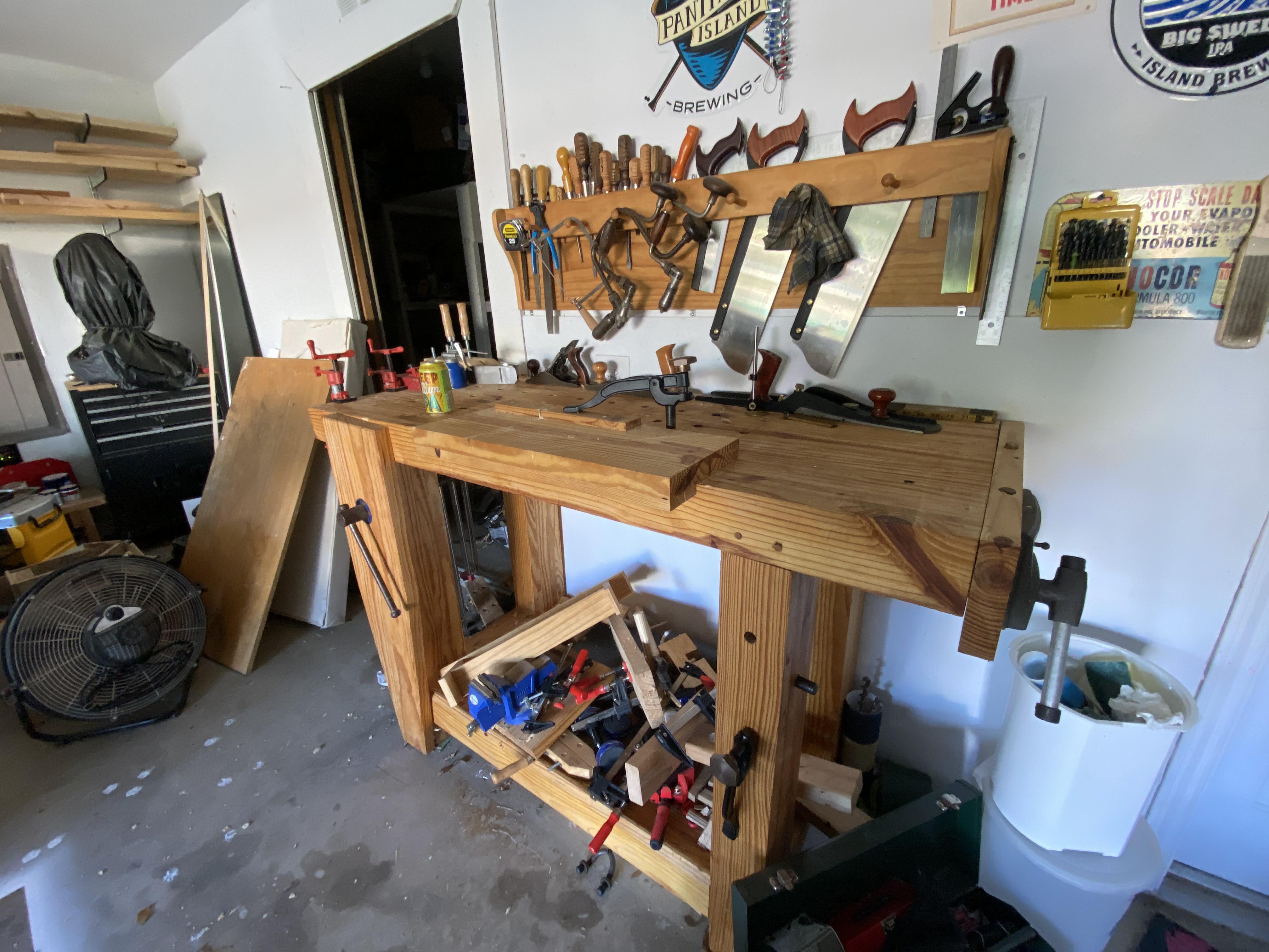 My workbench cleaned up a bit. | Scrolller