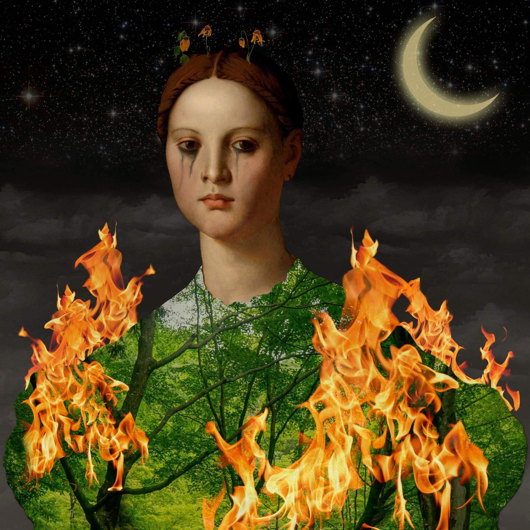 Nature, me, digital collage, 2021 | Scrolller