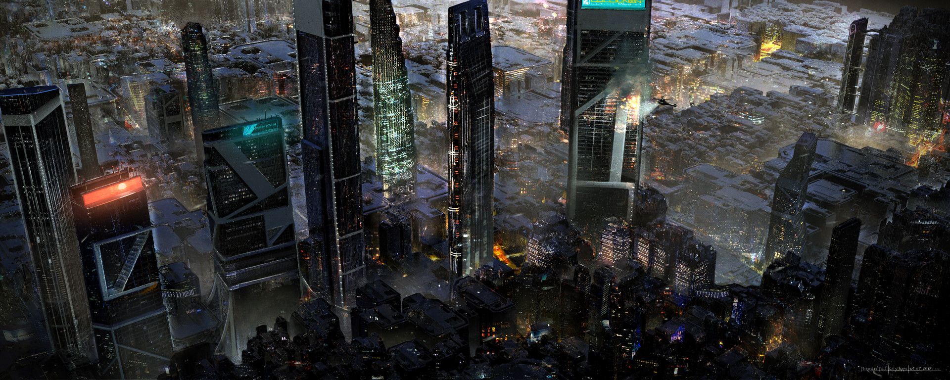 Near Future Dystopian Mega City by Miroslav Misic | Scrolller