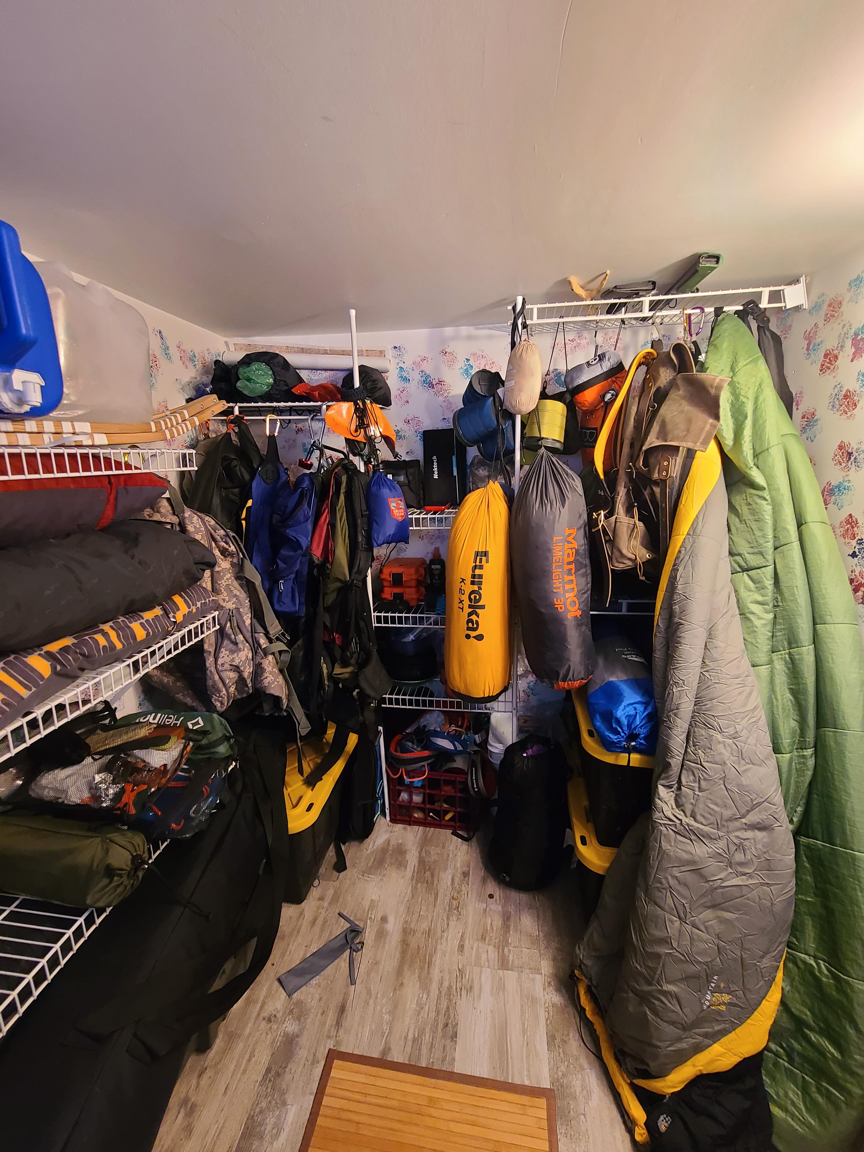 Need a bigger gear room and better shelving. | Scrolller