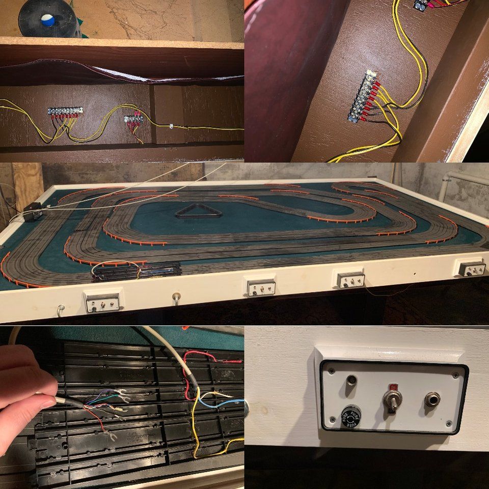 Need help wiring a custom slot car table I inherited | Scrolller