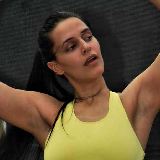 Neha Dhupia Dark Pits. | Scrolller