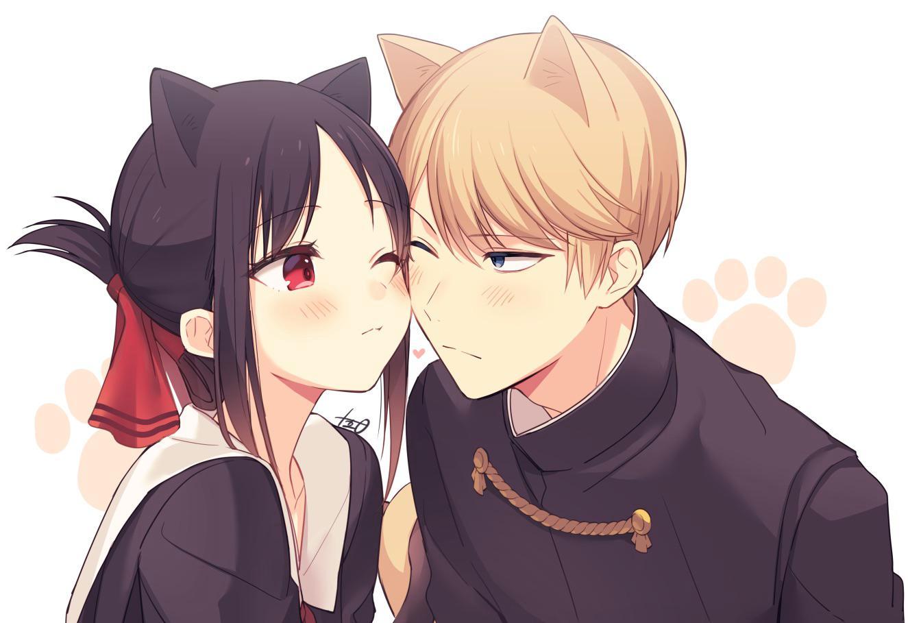 Neko Kaguya and Miyuki showing affection | Scrolller
