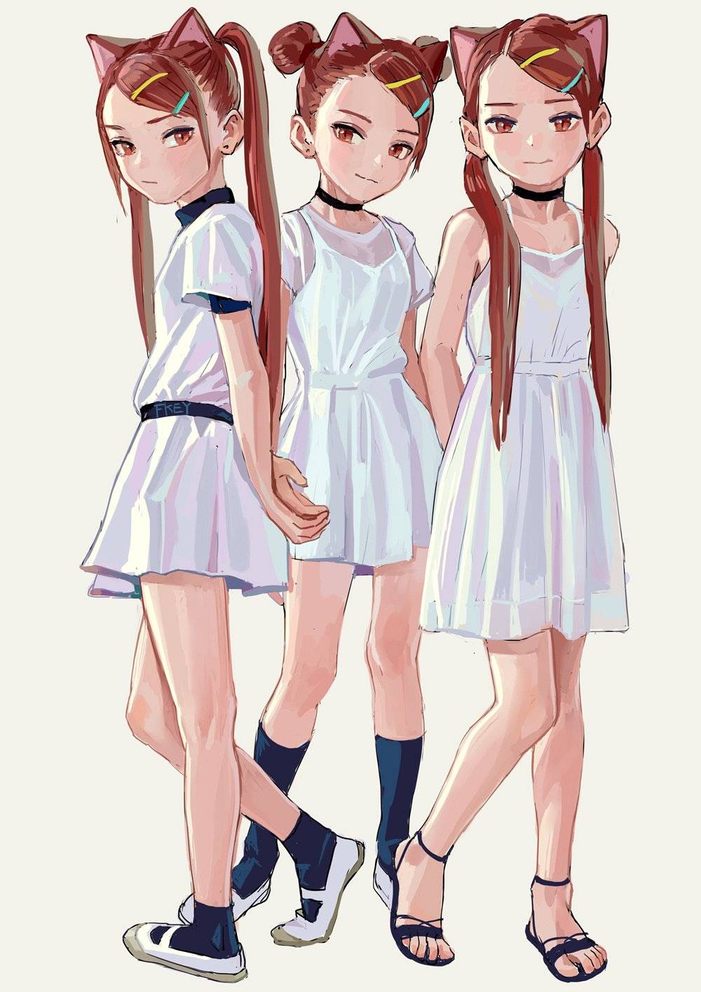 Nekomimi Triplets [Original] | Scrolller