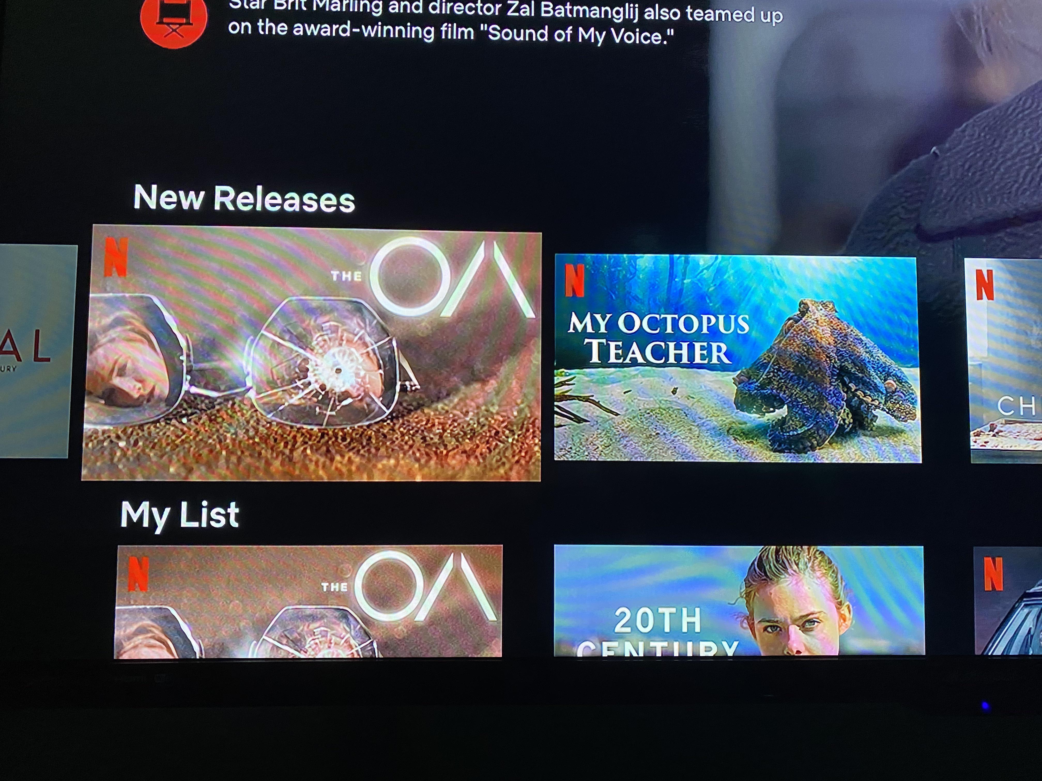 Netflix put The OA and an octopus documentary right next to each other ...