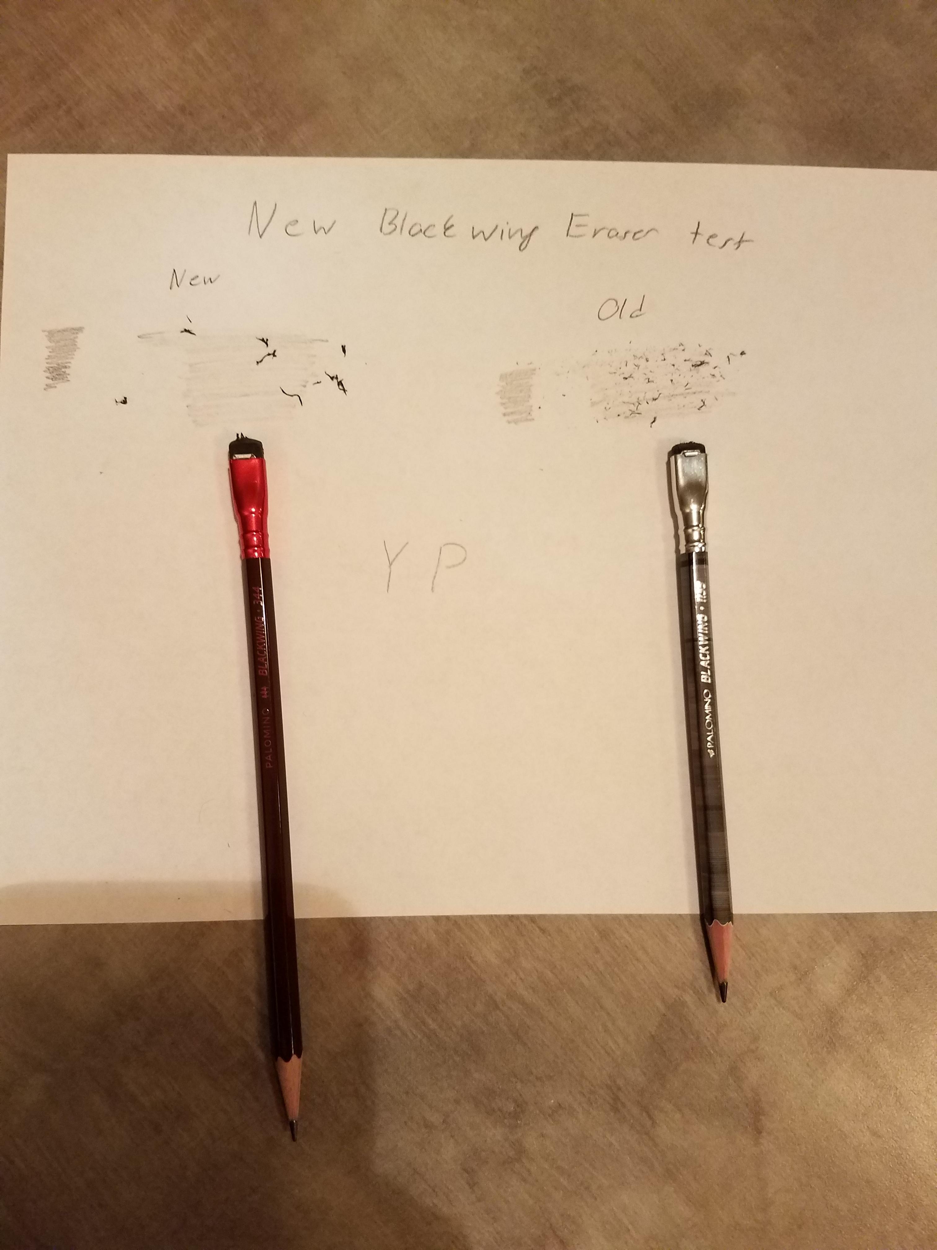 New Blackwing Eraser Comparison | Scrolller