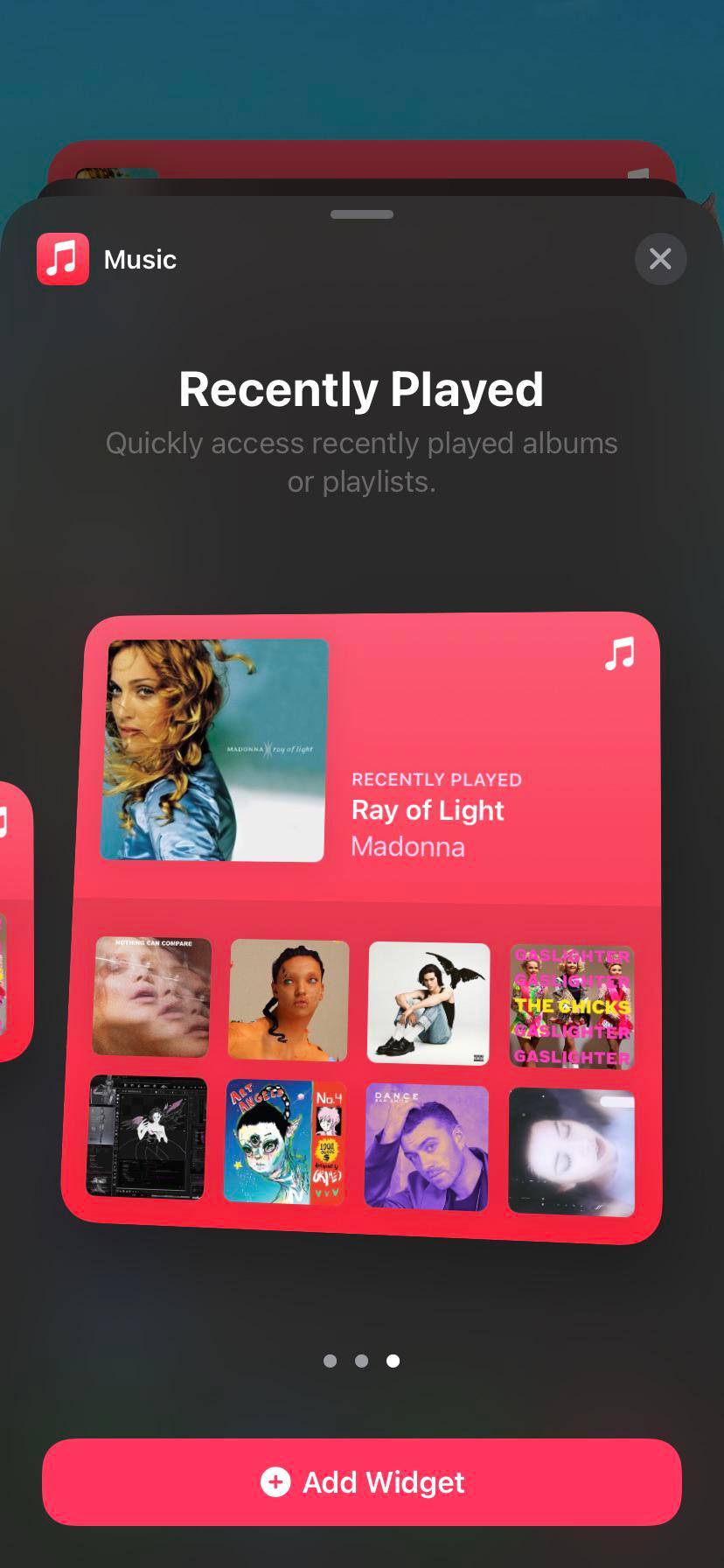 new color for the widget (iOS 14) | Scrolller