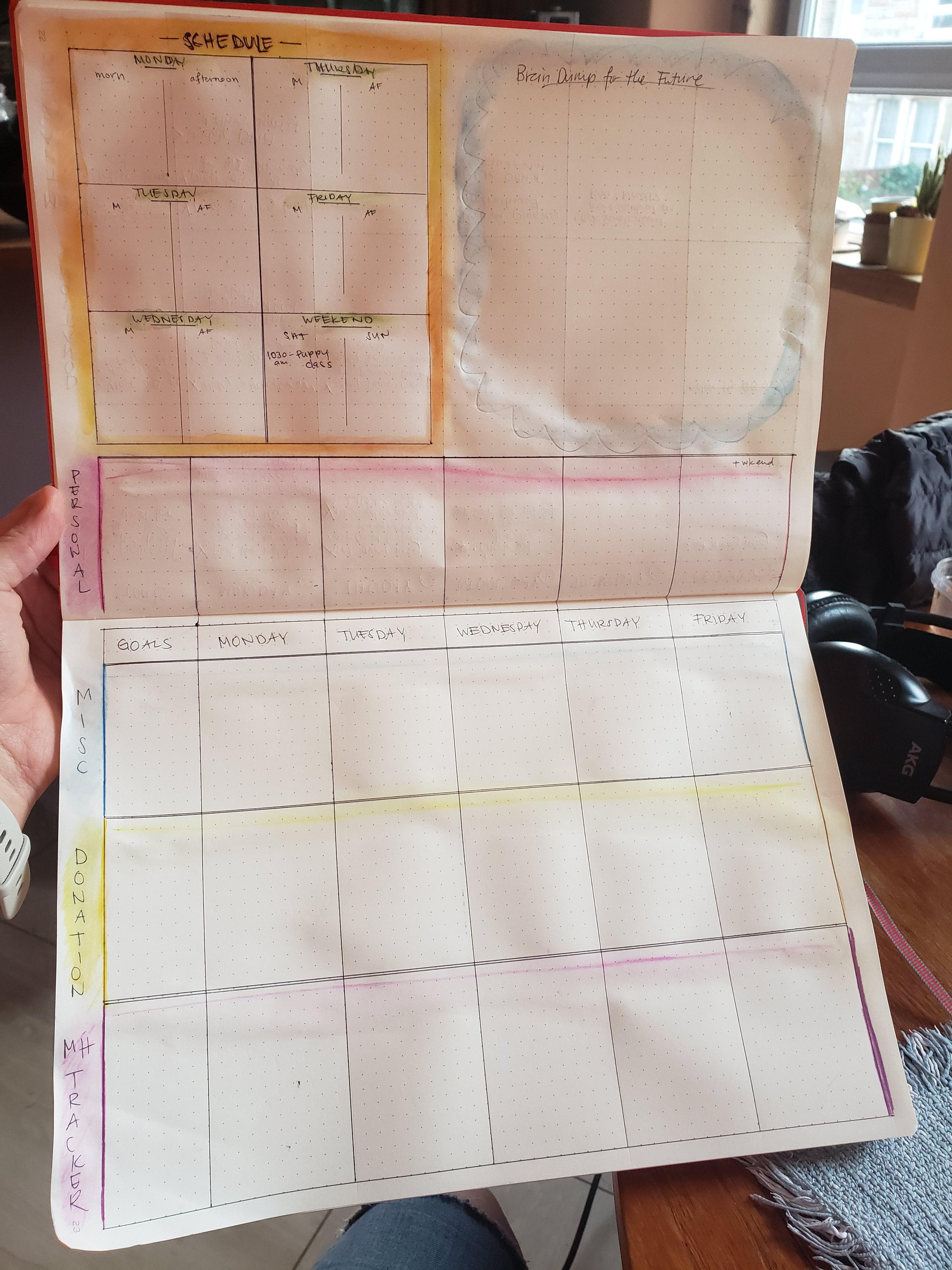 New minimalist weekly layout for multi project planning | Scrolller