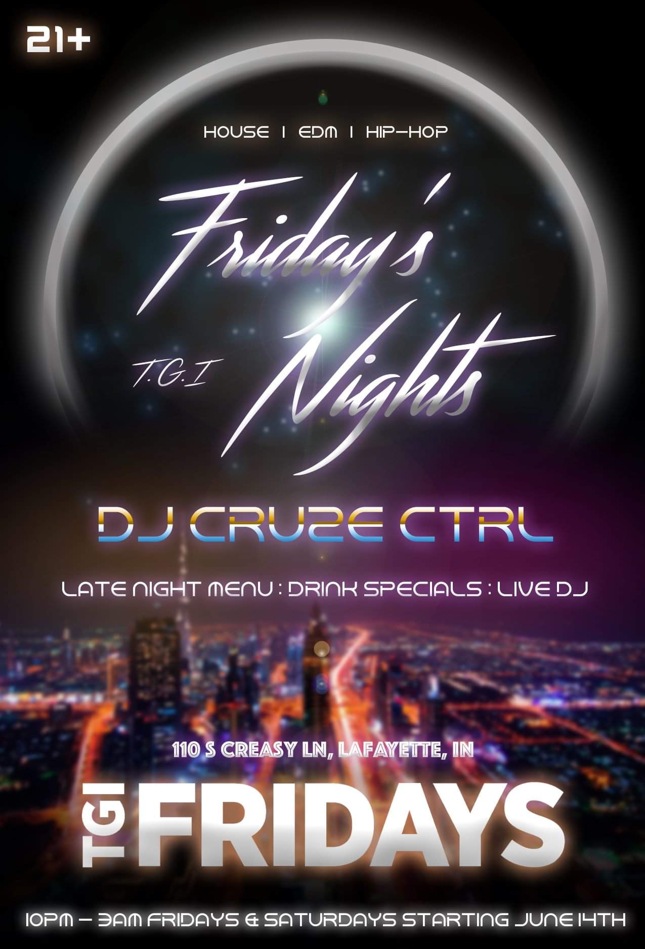 New nightclub opening inside TGI Friday's this Friday, June 14th 🍹🎶 | Scrolller