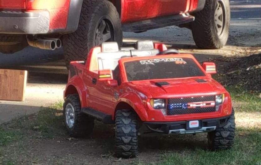 New sticker on my sons' raptor. | Scrolller