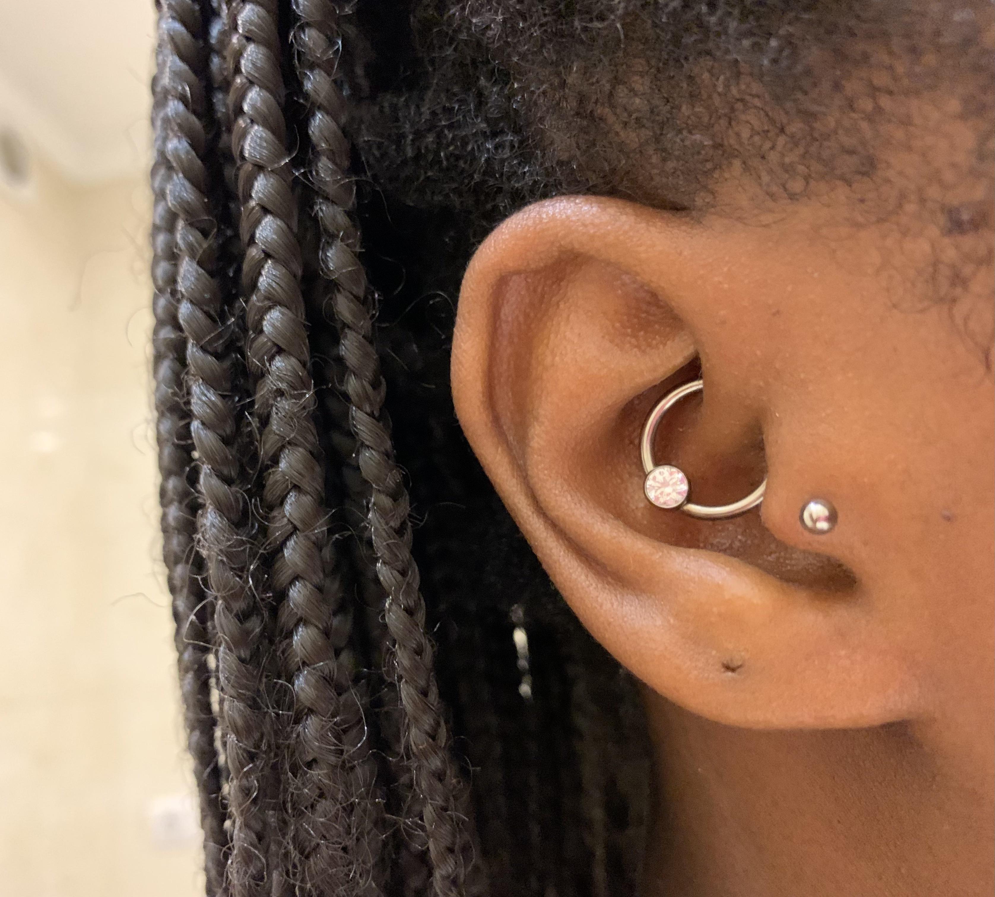 New tragus and daith piercing! | Scrolller